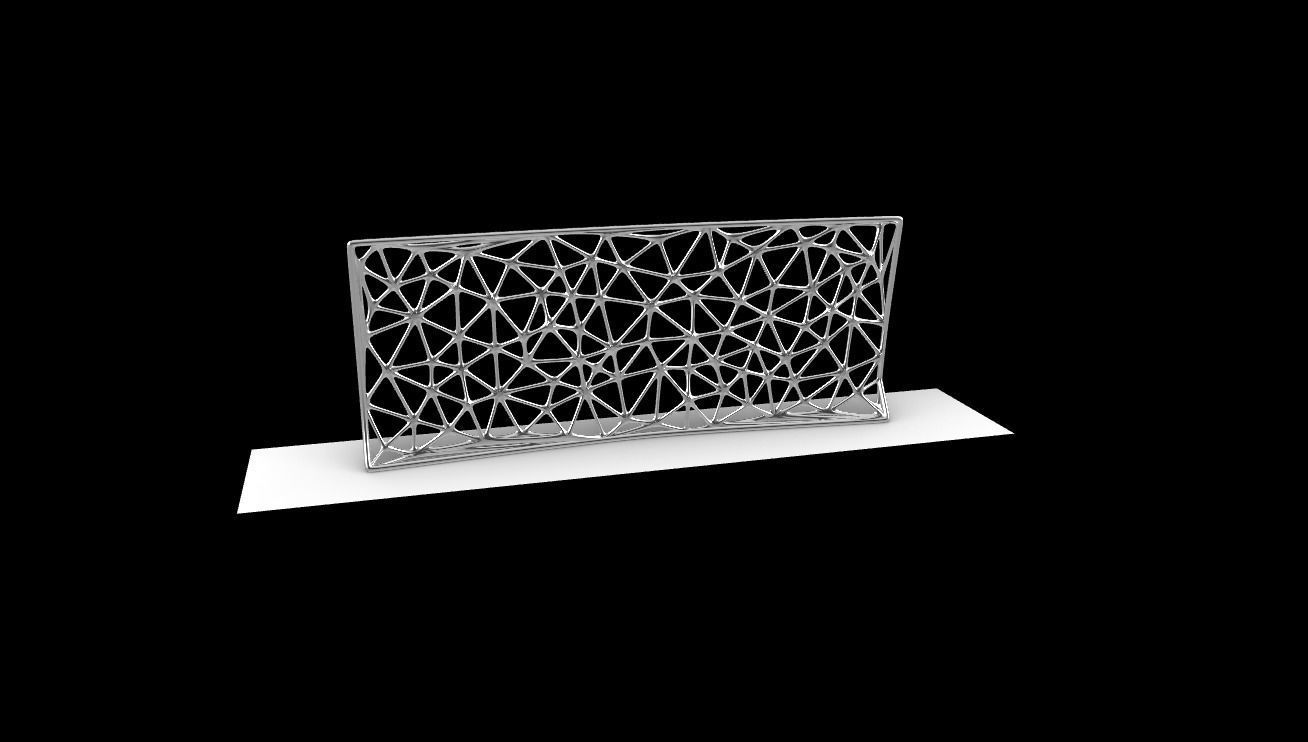 Triangulated Wall random points v10 3D model | CGTrader