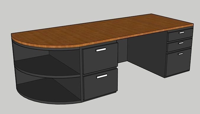 Computer Table 3D model | CGTrader