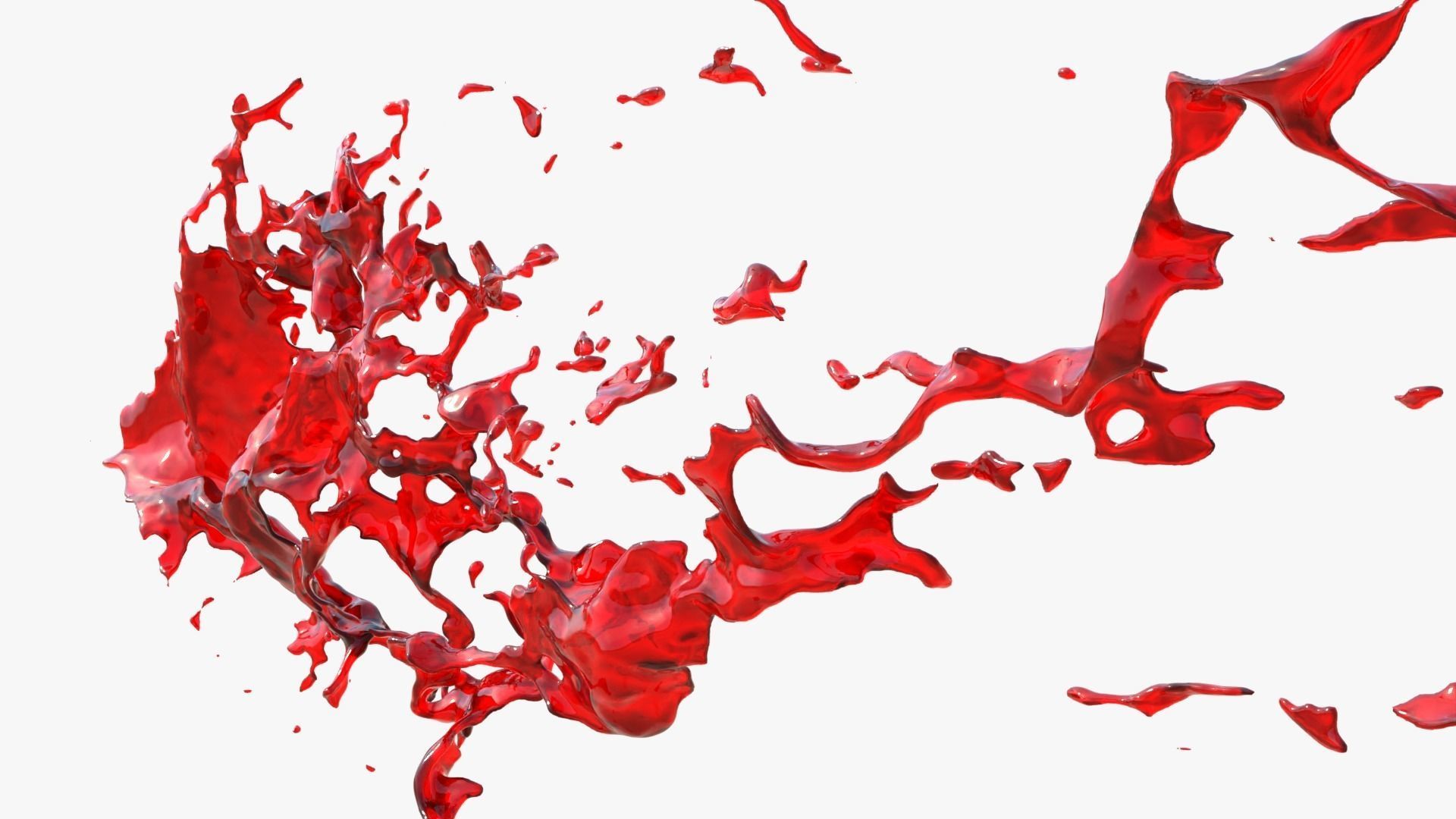 Animated Blood Burst 3 3D model animated | CGTrader
