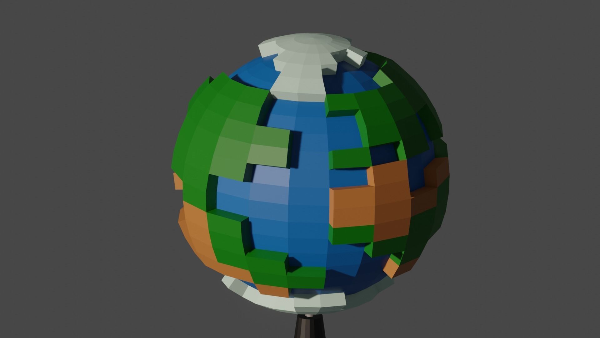 3D model Low-poly Earth Globe VR / AR / low-poly | CGTrader