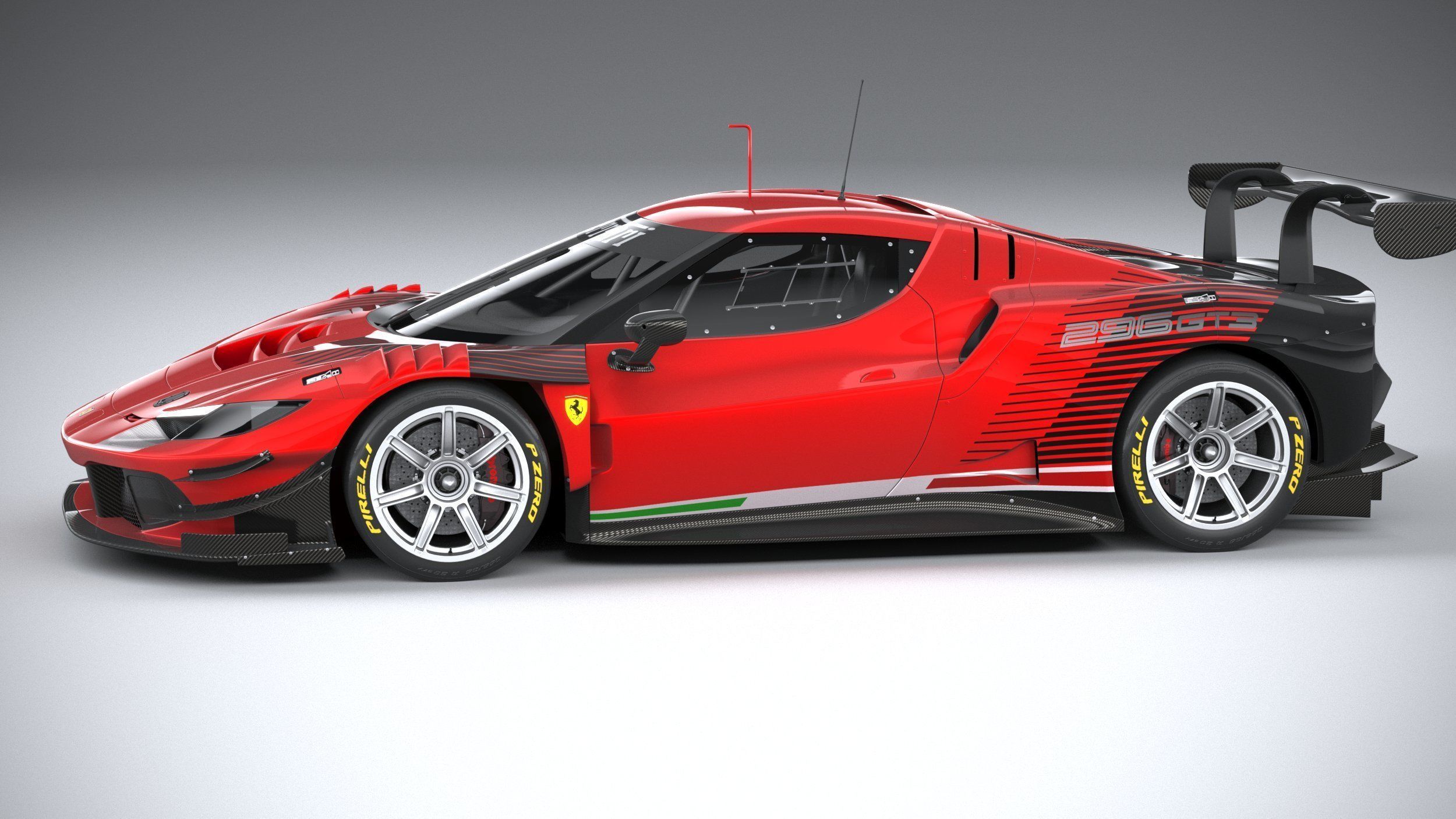 Ferrari 296 GT3 2023 3D model | CGTrader