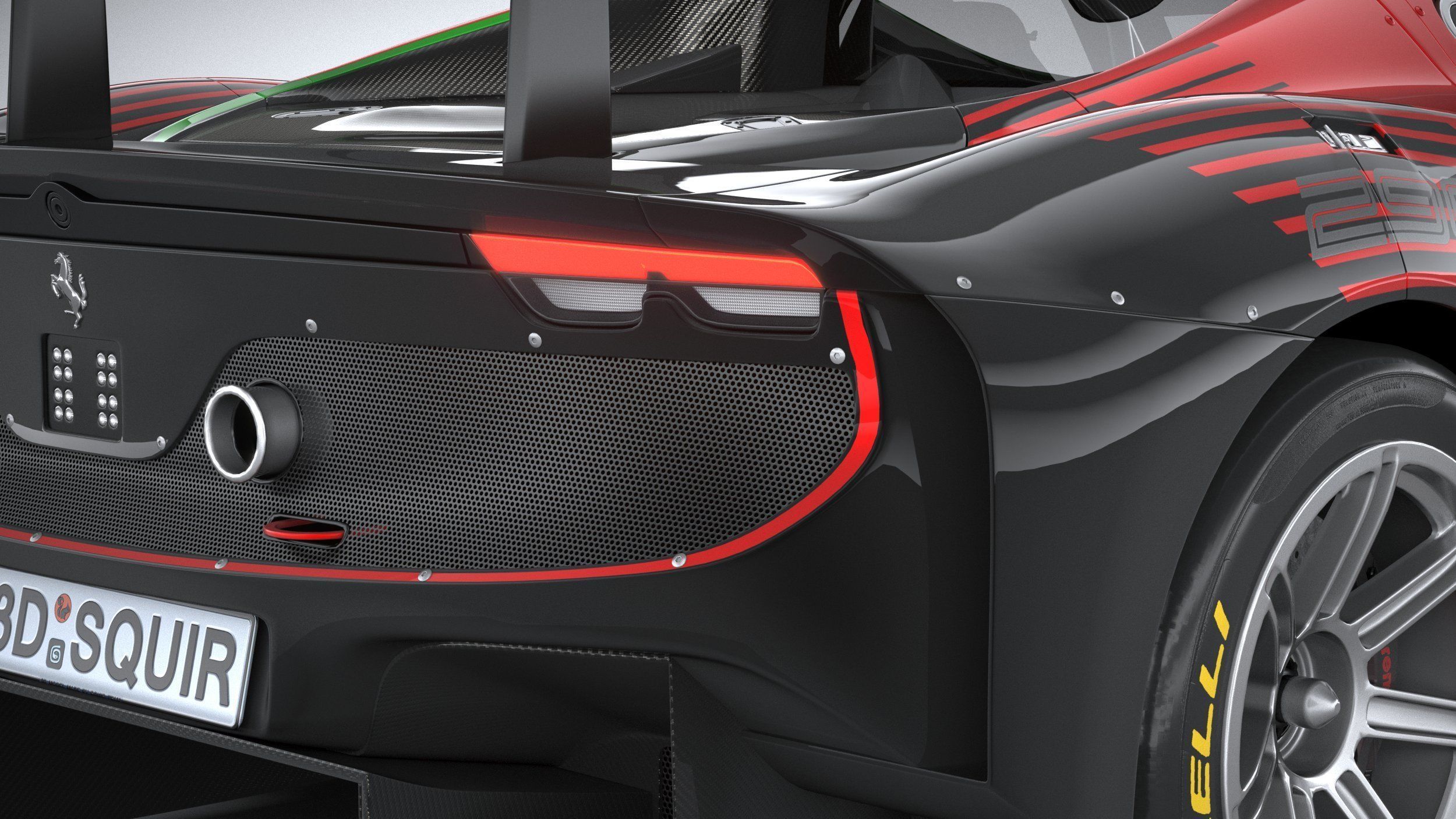 Ferrari 296 GT3 2023 3D model | CGTrader