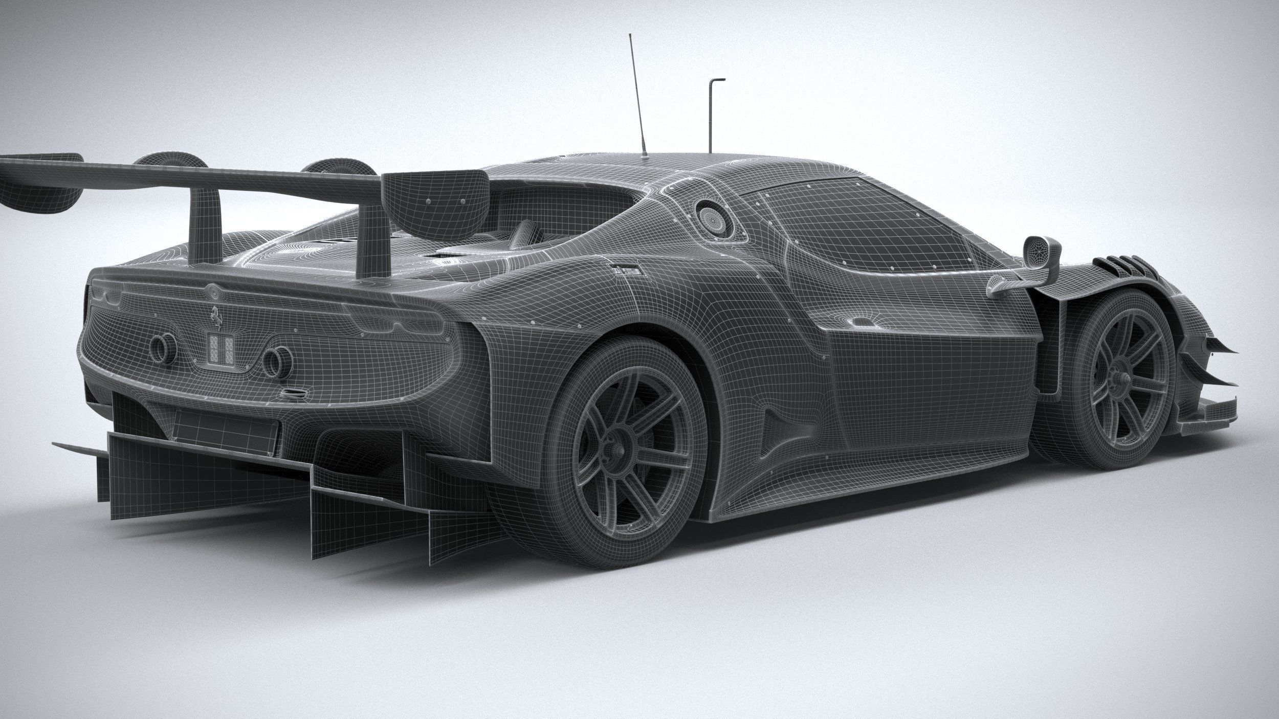 Ferrari 296 GT3 2023 3D model | CGTrader