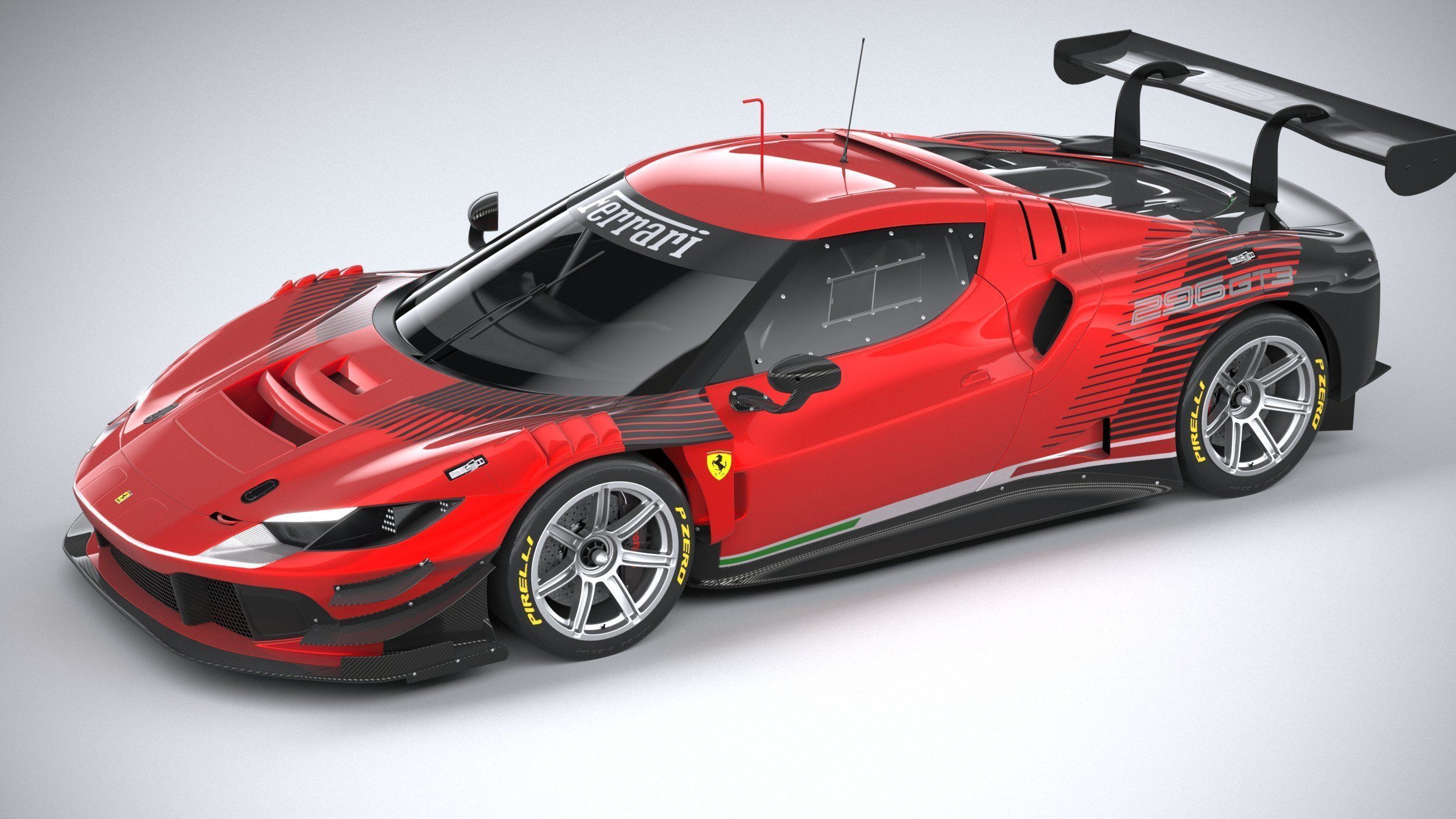 Ferrari 296 GT3 2023 3D model | CGTrader