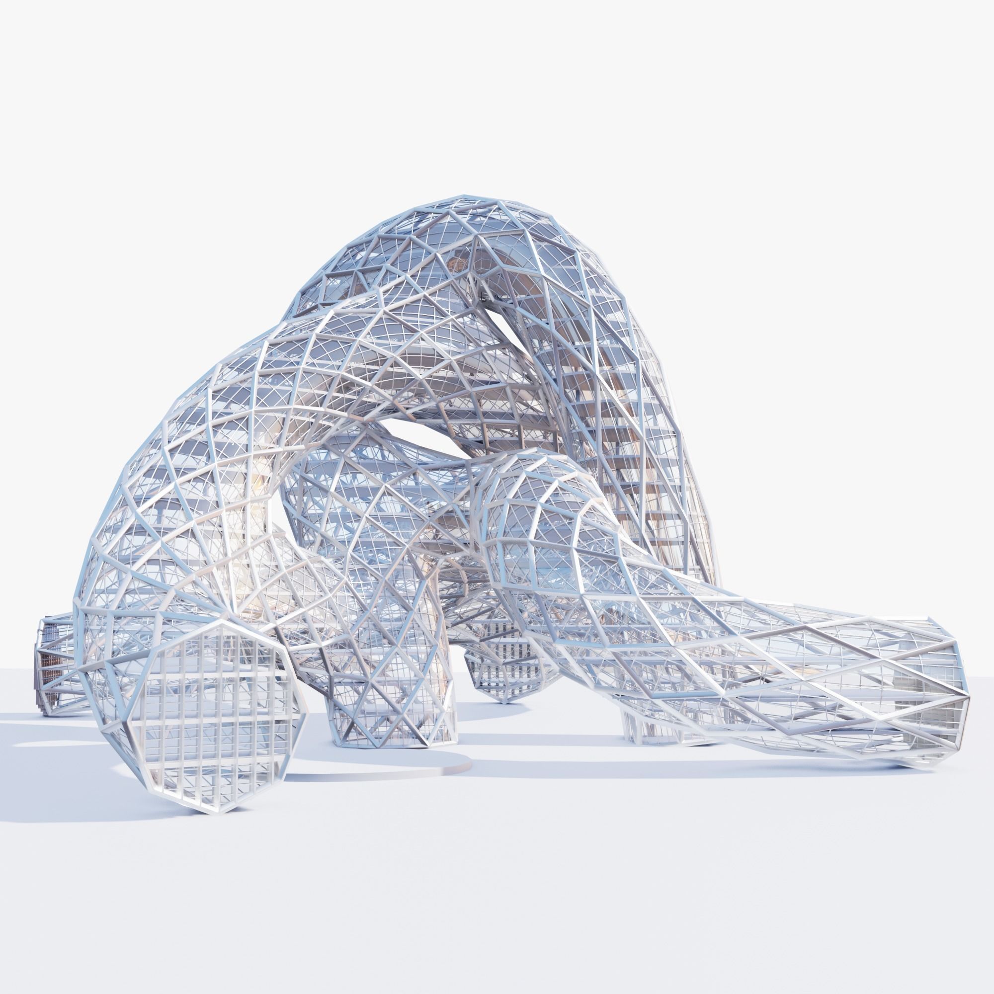 Futuristic Architectural Structure Building 3D model | CGTrader