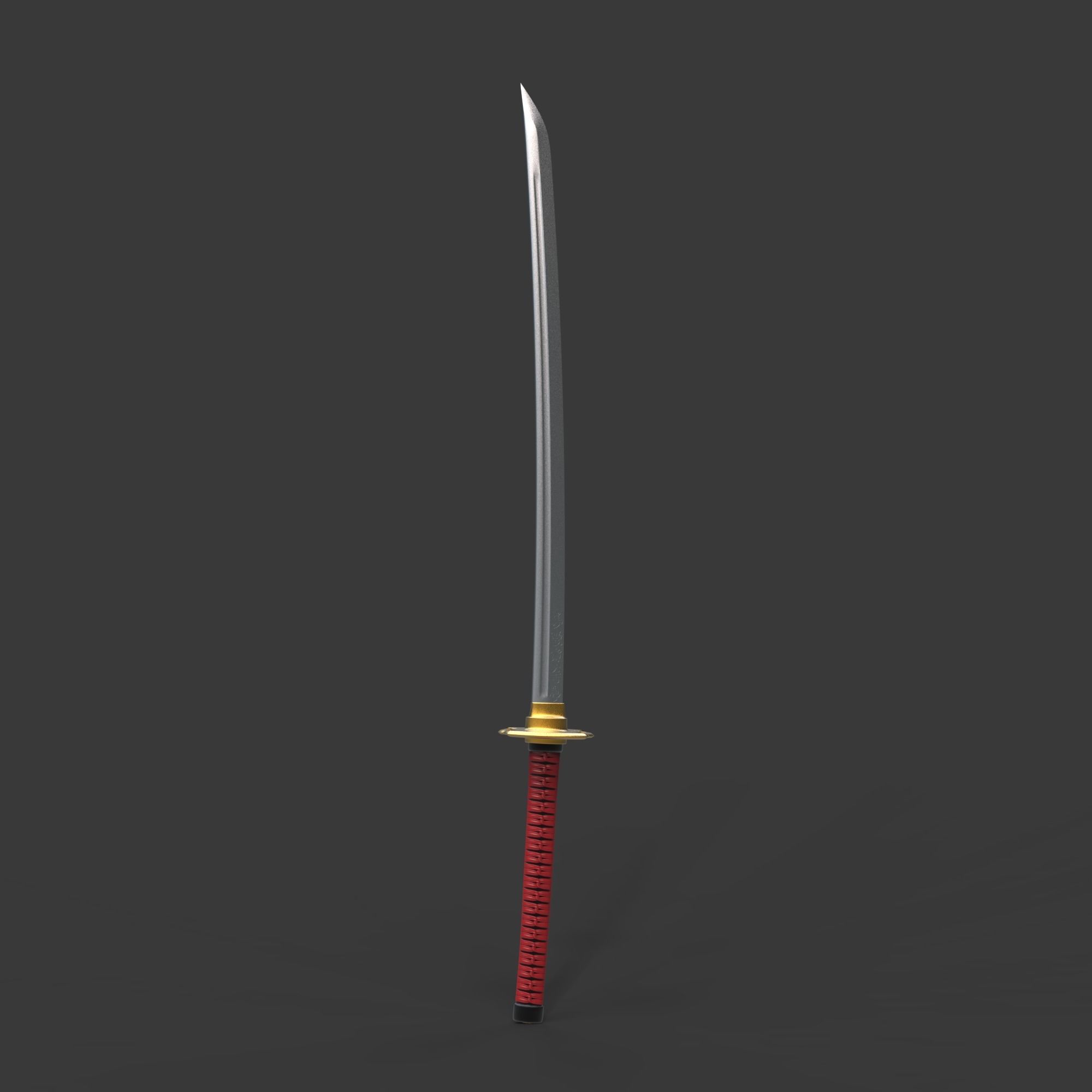 Shinigami Katana Sword - Japanese Samurai Sword 3D model 3D printable ...