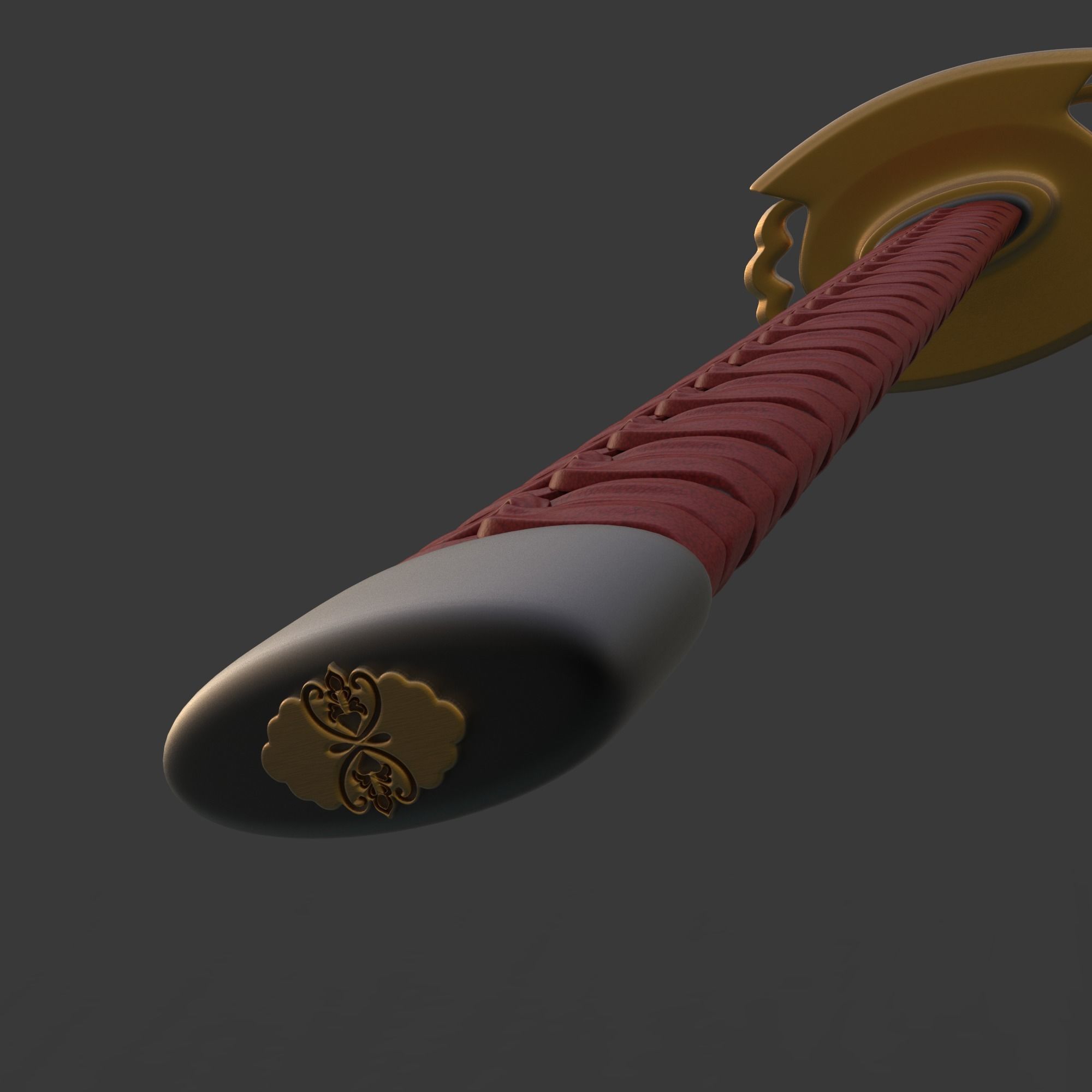 Shinigami Katana Sword - Japanese Samurai Sword 3D model 3D printable ...