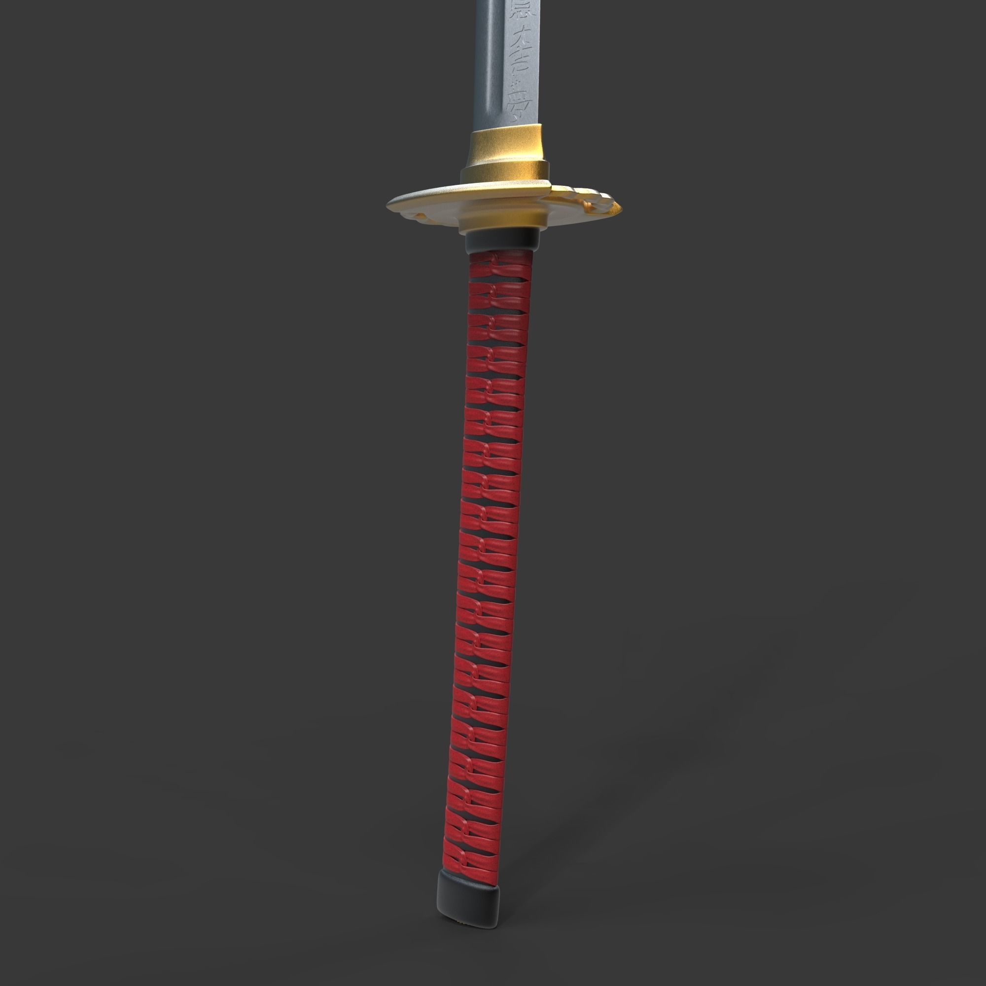 Shinigami Katana Sword - Japanese Samurai Sword 3D model 3D printable | CGTrader