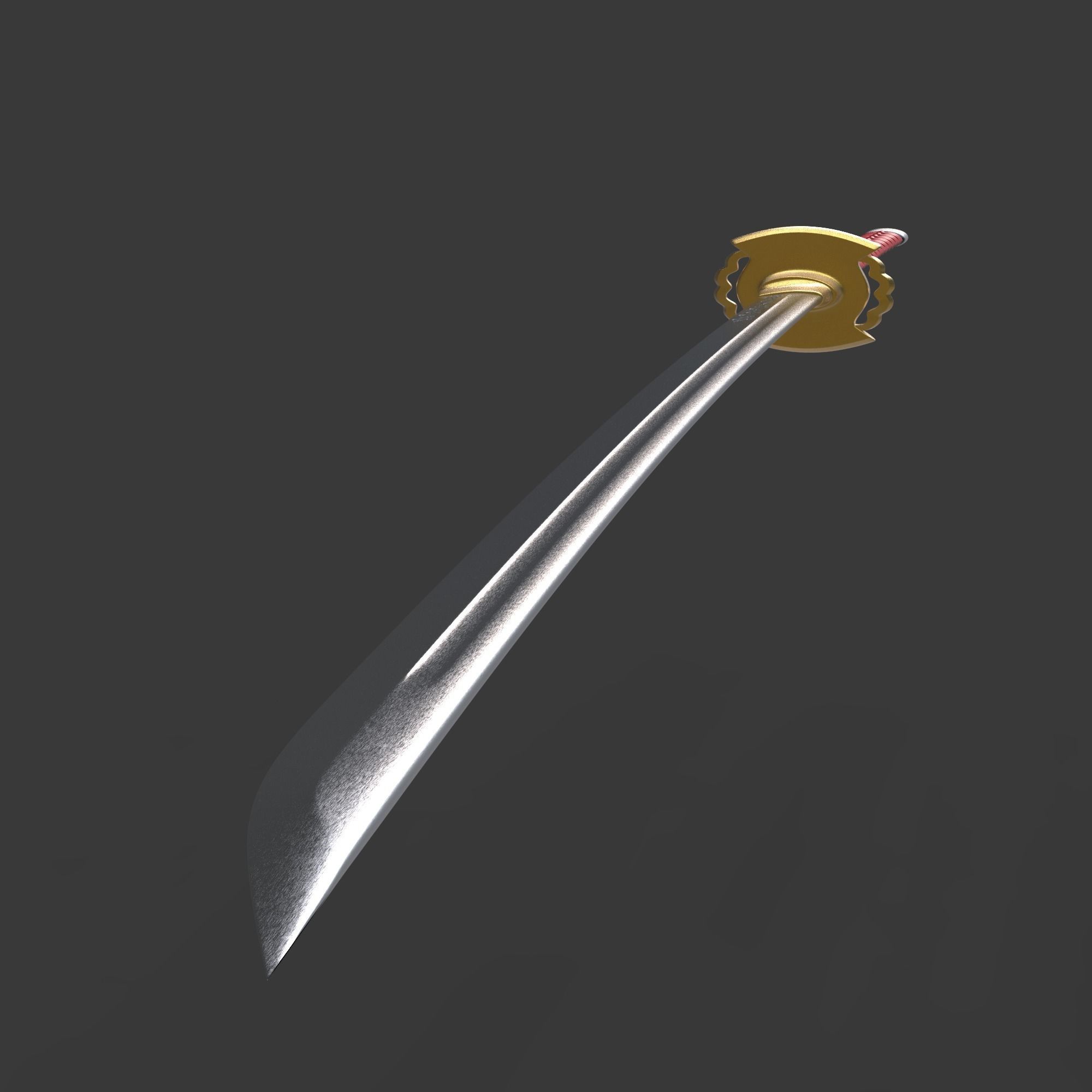 Shinigami Katana Sword - Japanese Samurai Sword 3D model 3D printable ...