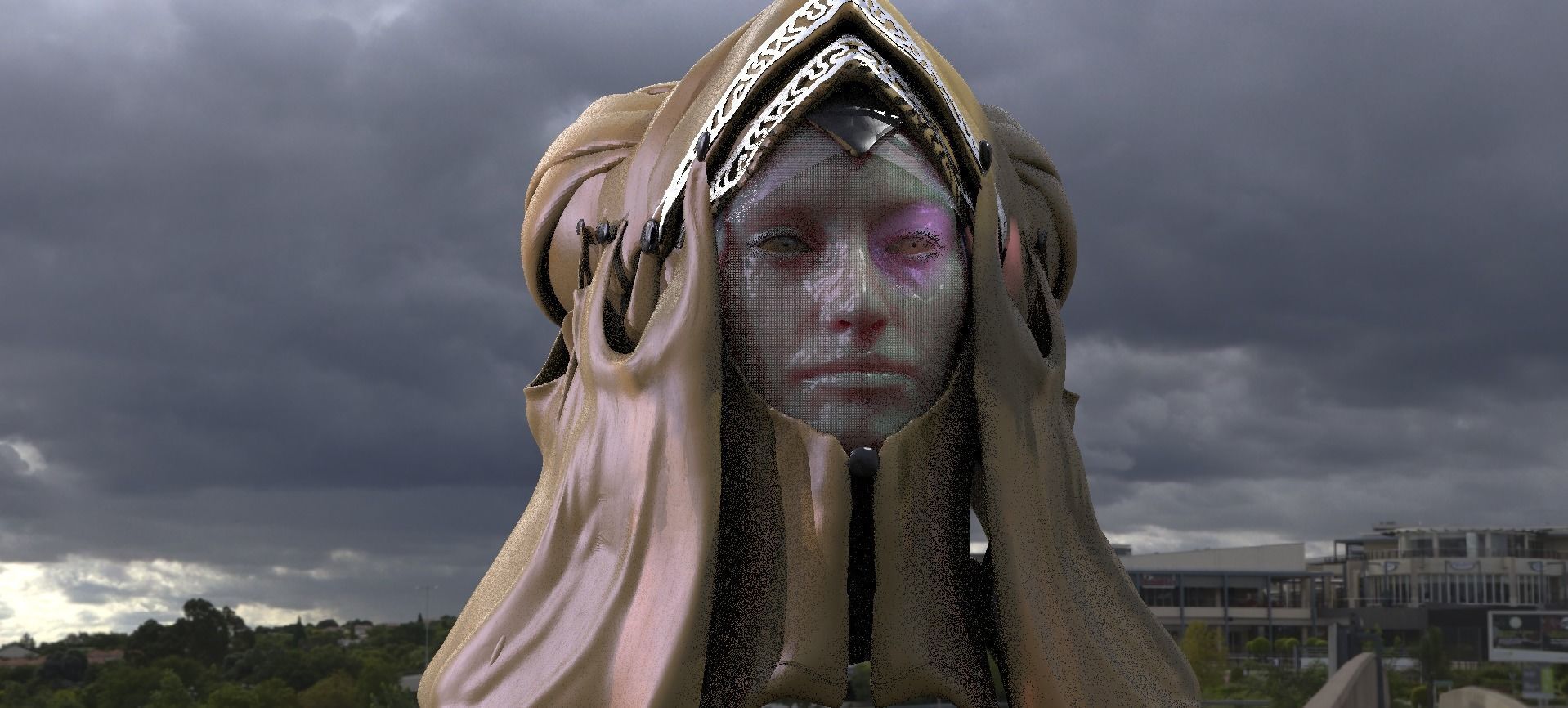 Desert Alien Headdress 3D model | CGTrader