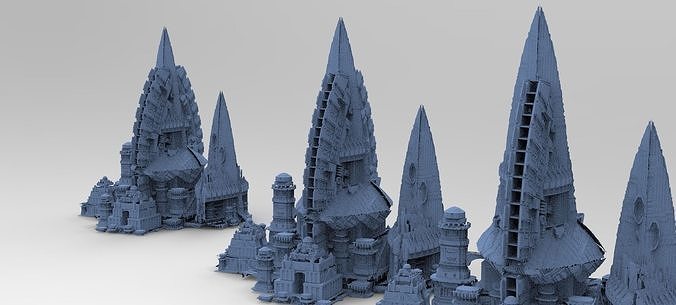 Wizards Acolyte Master Tower 2 3D model | CGTrader