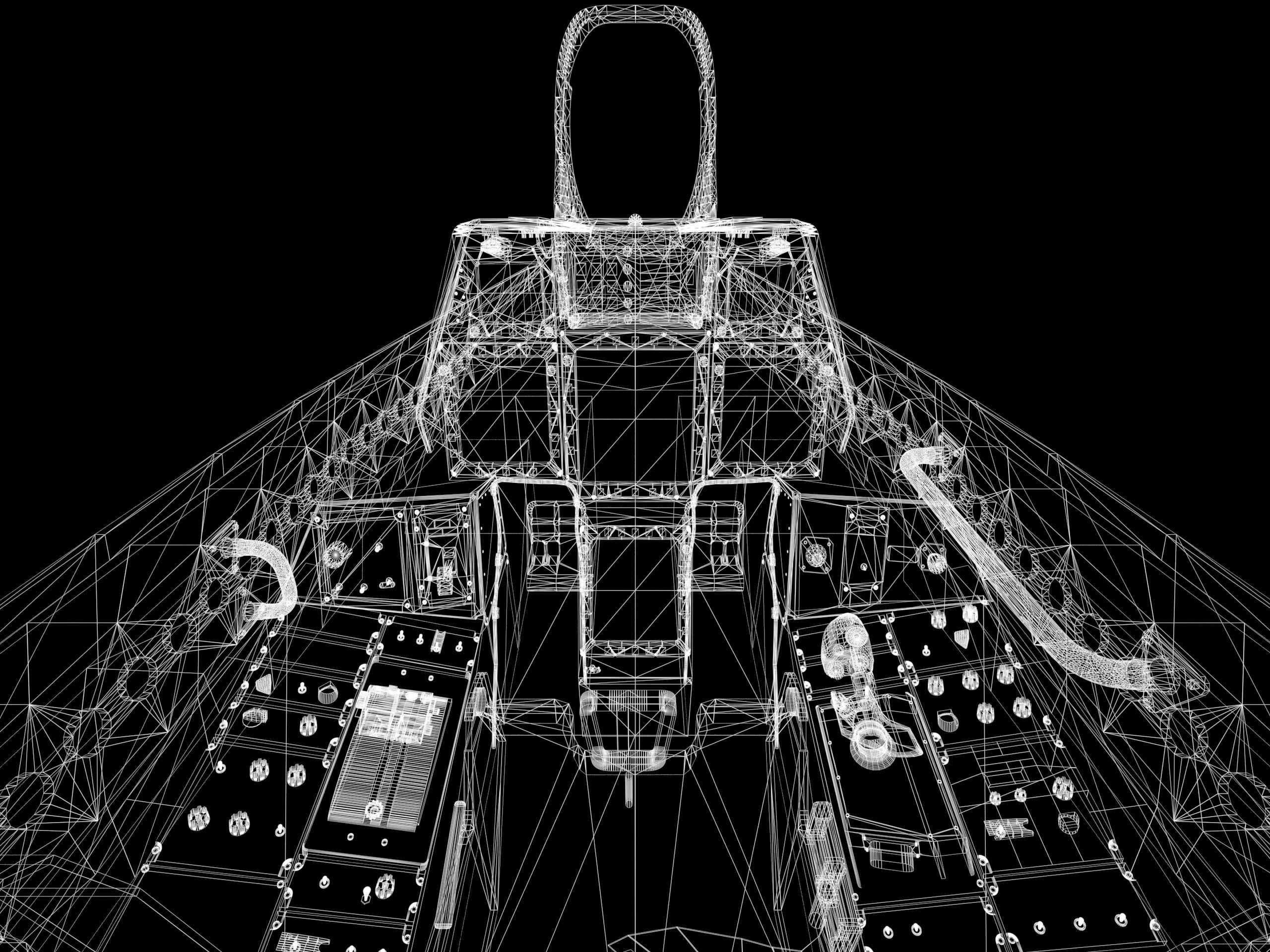 F-22 Raptor Cockpit 3D model animated | CGTrader