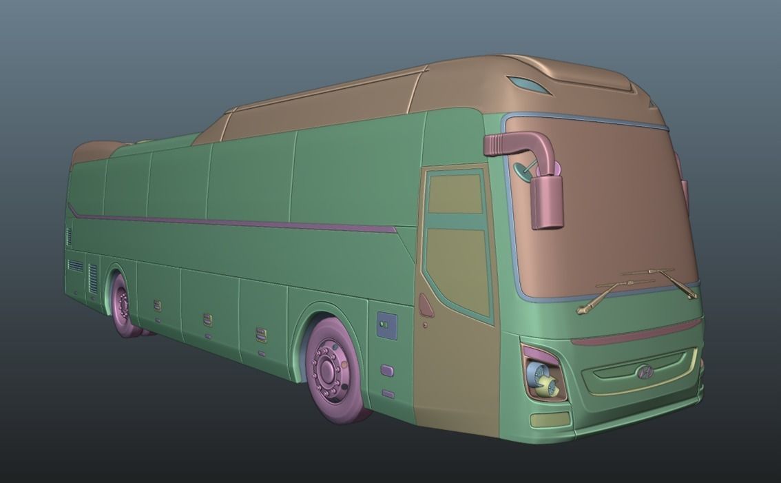 Hyundai Universe Luxury 3D Model 3D model | CGTrader