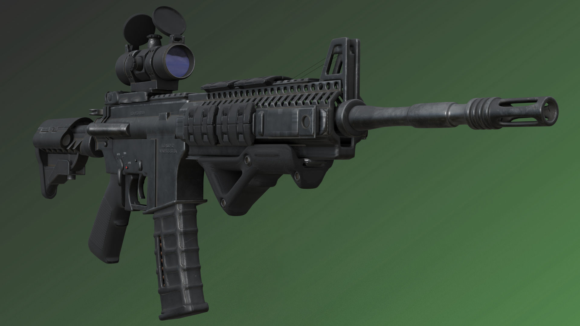 3D model Advanced Female Character 145 with Commando Suit - Rigged VR ...