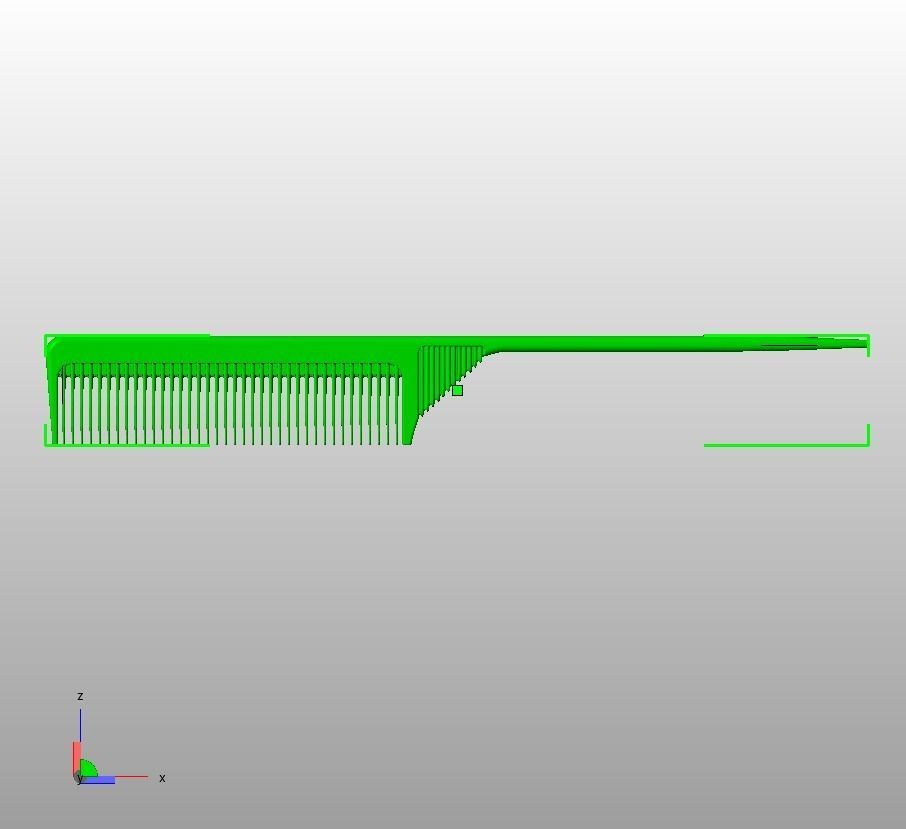 Rat Tail Hair Comb 3D model 3D printable | CGTrader