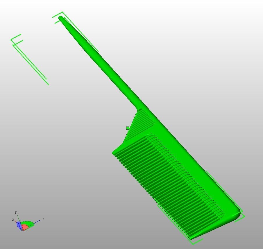 Rat Tail Hair Comb 3D model 3D printable | CGTrader