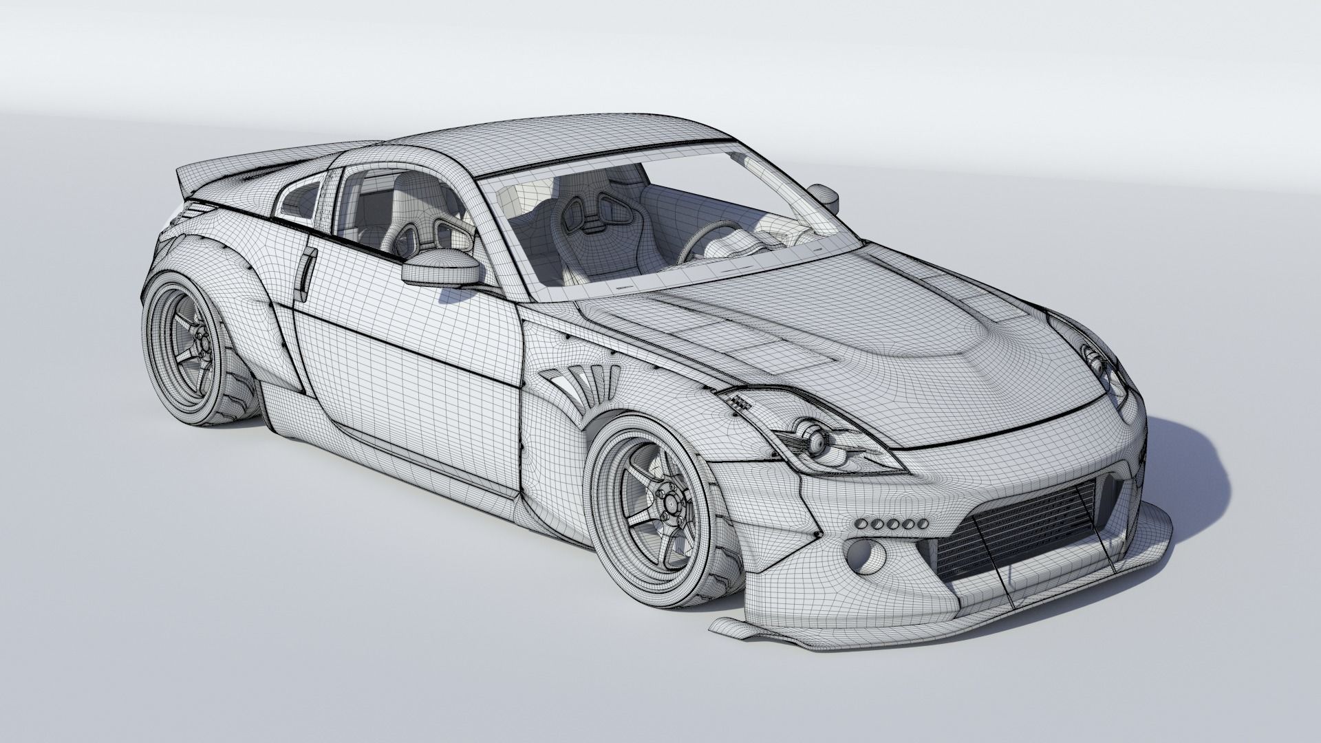 Nissan 350z Rocket bunny 3D model | CGTrader