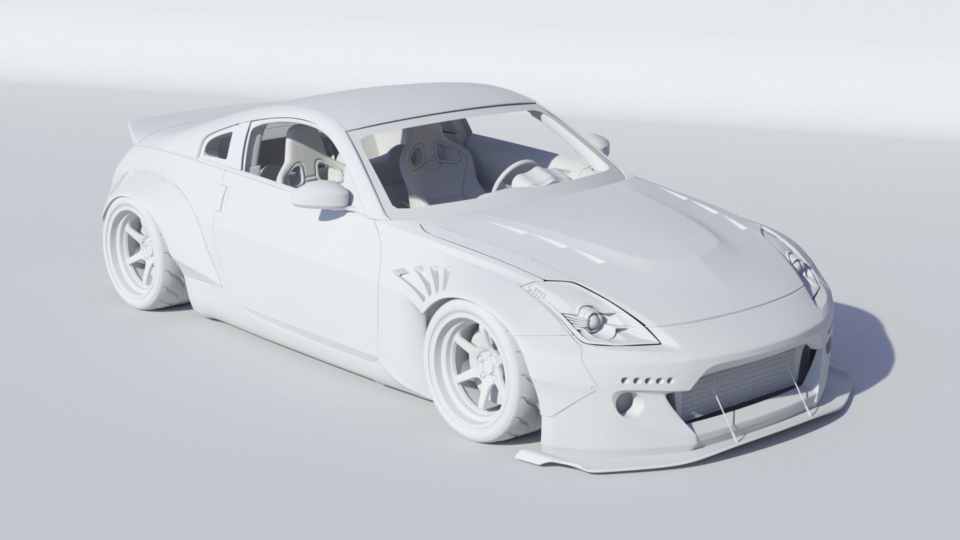 Nissan 350z Rocket bunny 3D model | CGTrader