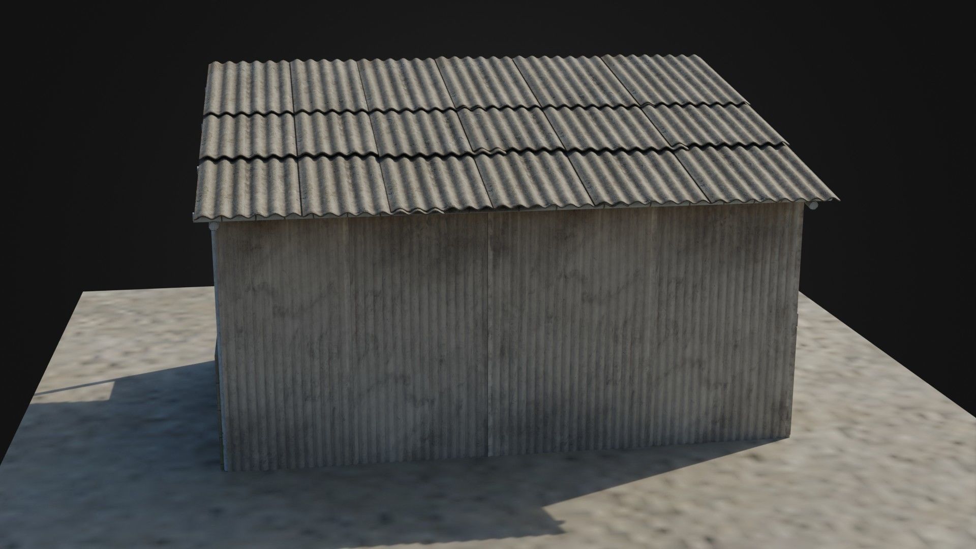 3D model Old Japanese Bus Stop VR / AR / low-poly | CGTrader