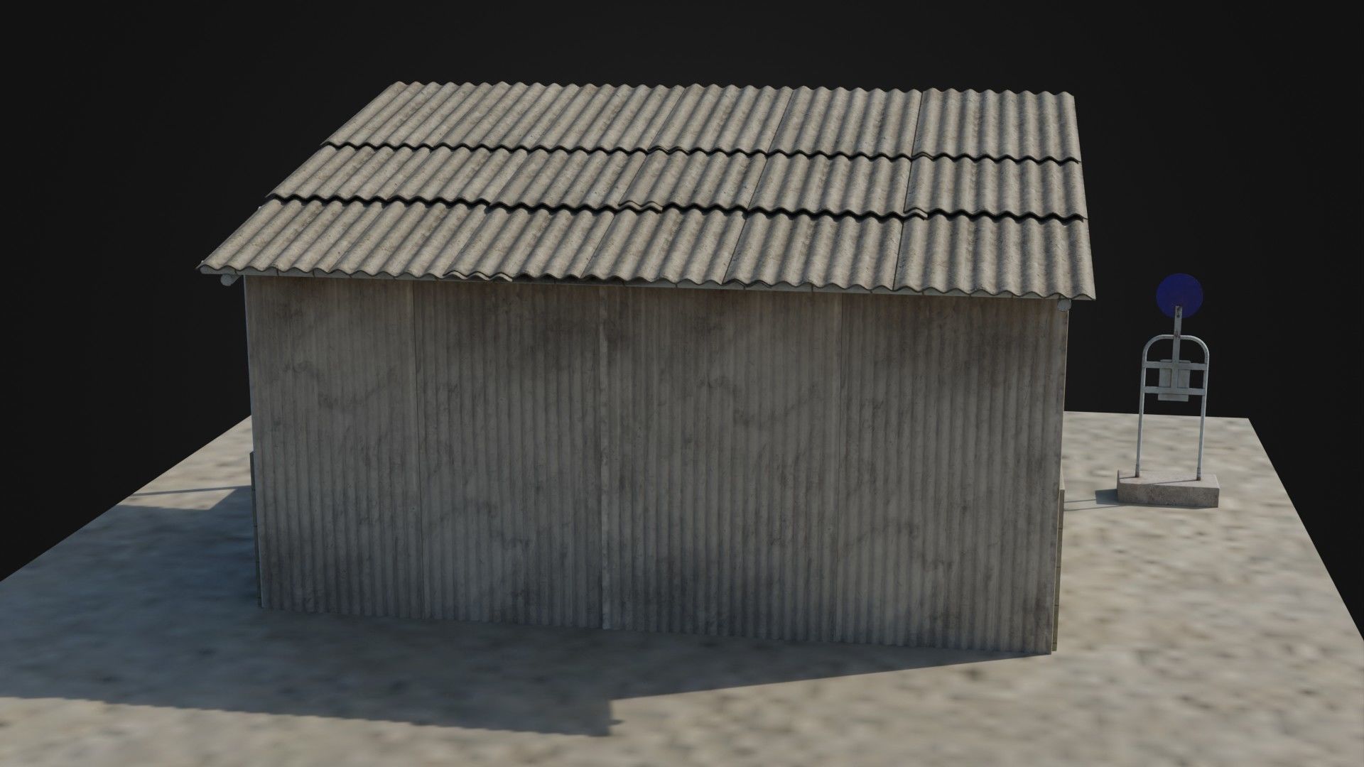 3D model Old Japanese Bus Stop VR / AR / low-poly | CGTrader