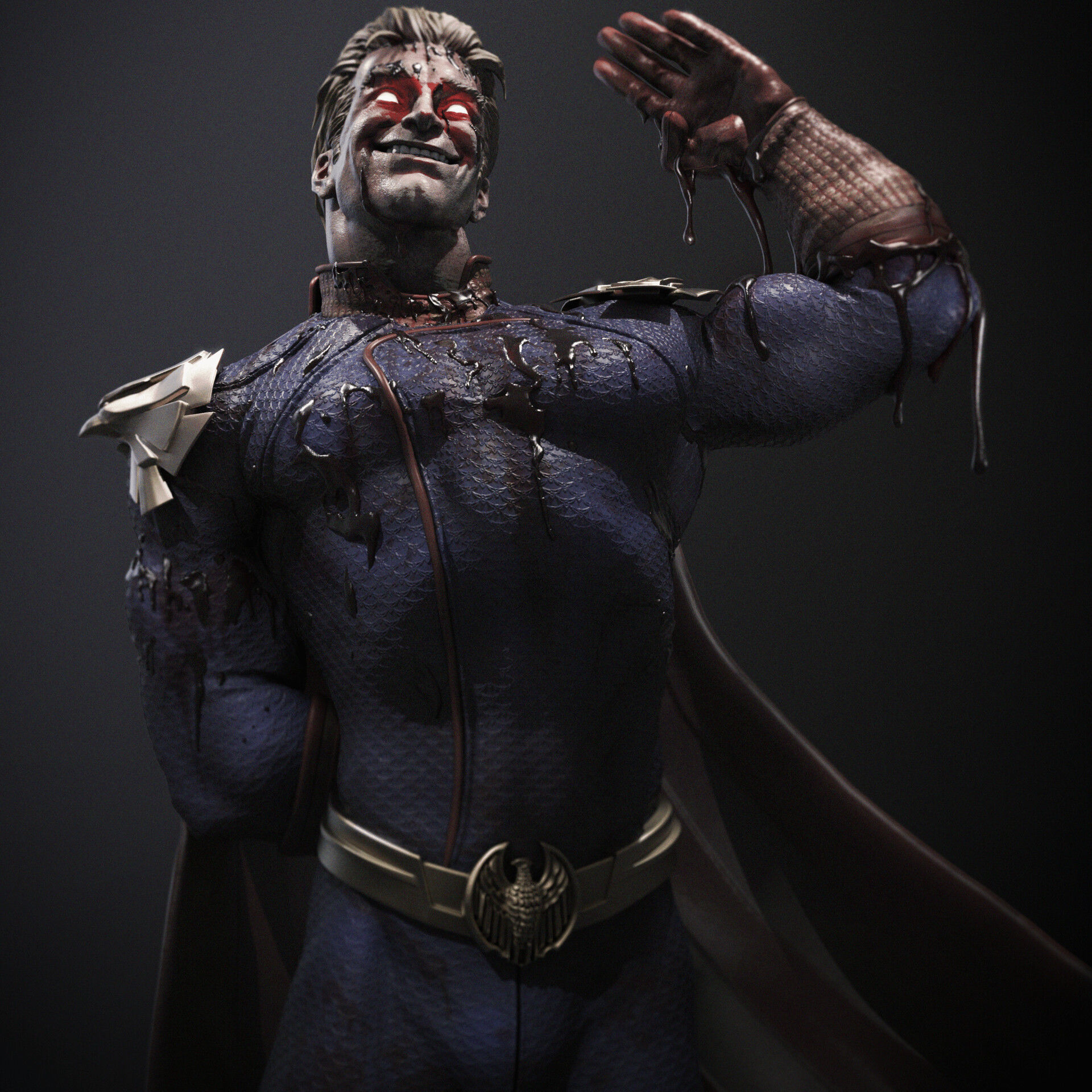 Homelander 3D Print comic book character on podium 3D model 3D ...