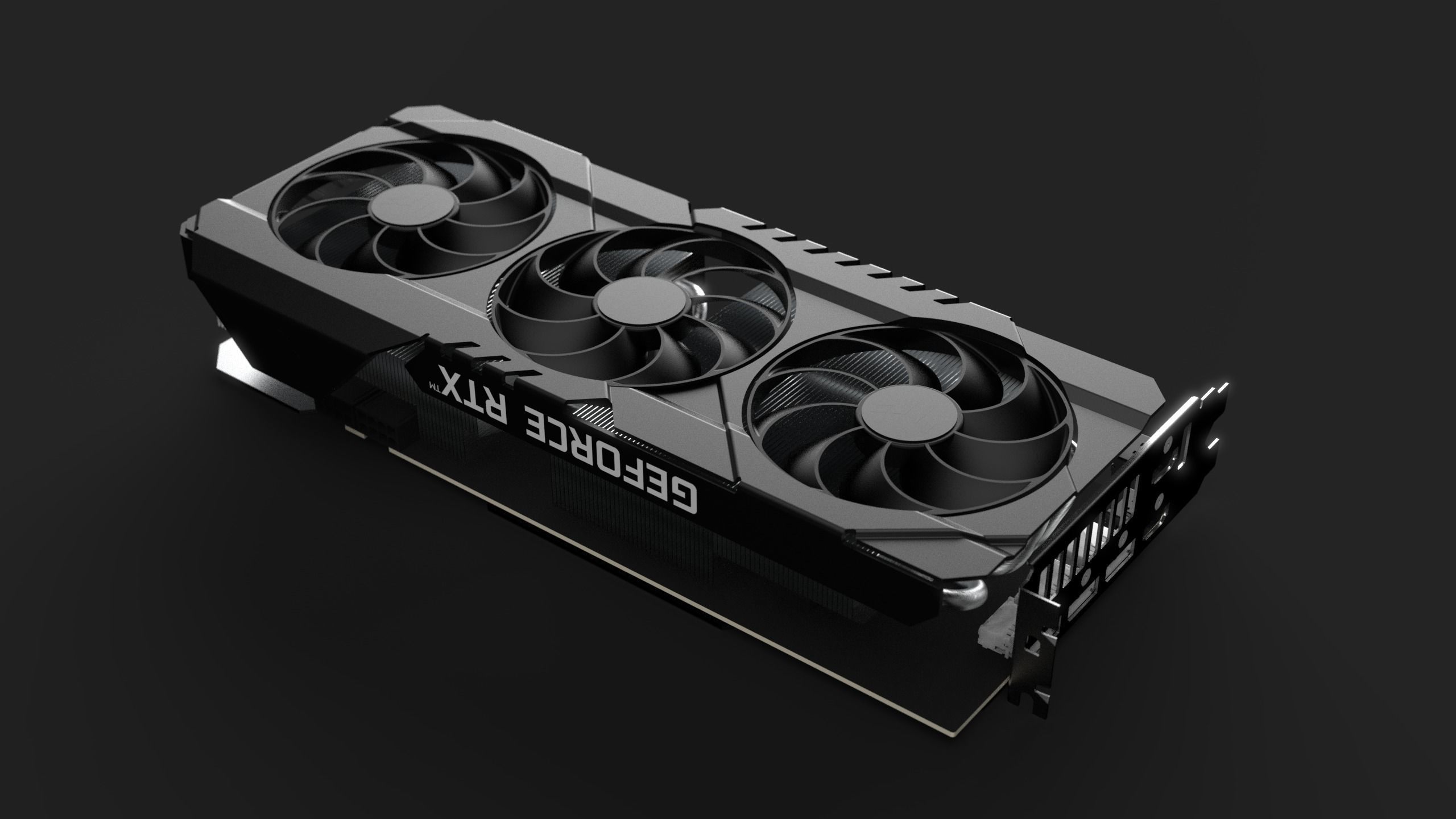 GPU RTX 3070 TI - High Quality 3D model | CGTrader