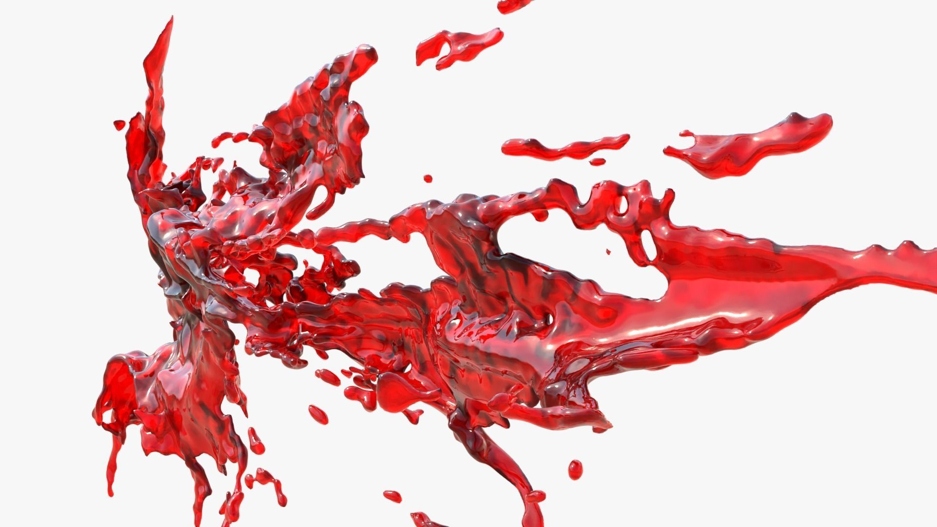 Animated Blood Burst 5 3D model animated | CGTrader
