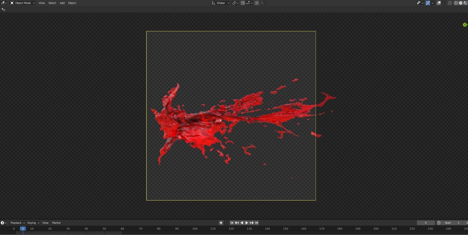Animated Blood Burst 5 3D model animated | CGTrader