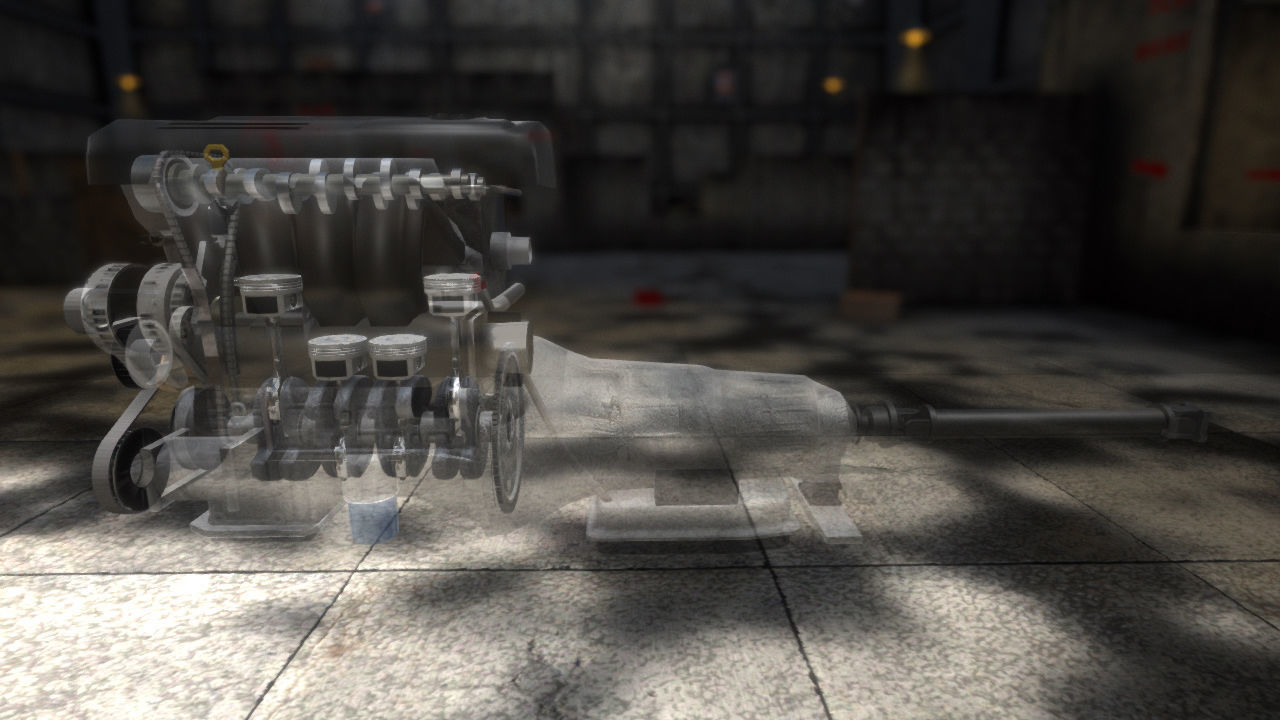 3D model 1zz 4 cylinder animated engine VR / AR / low-poly | CGTrader