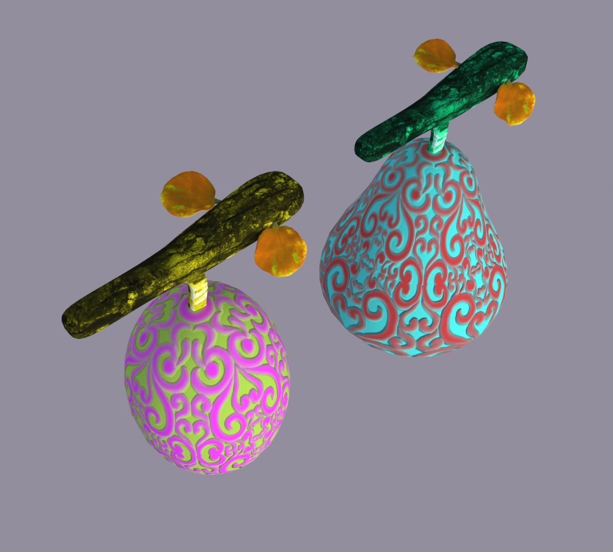 3D model magical fruit strange beautiful fruit magical plant game fruit ...