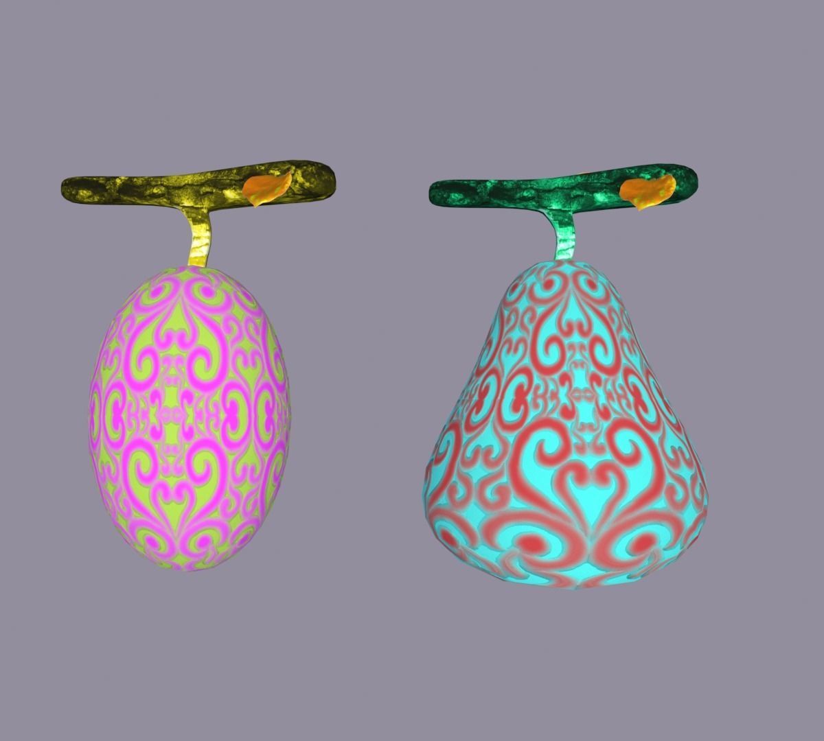 3D model magical fruit strange beautiful fruit magical plant game fruit ...