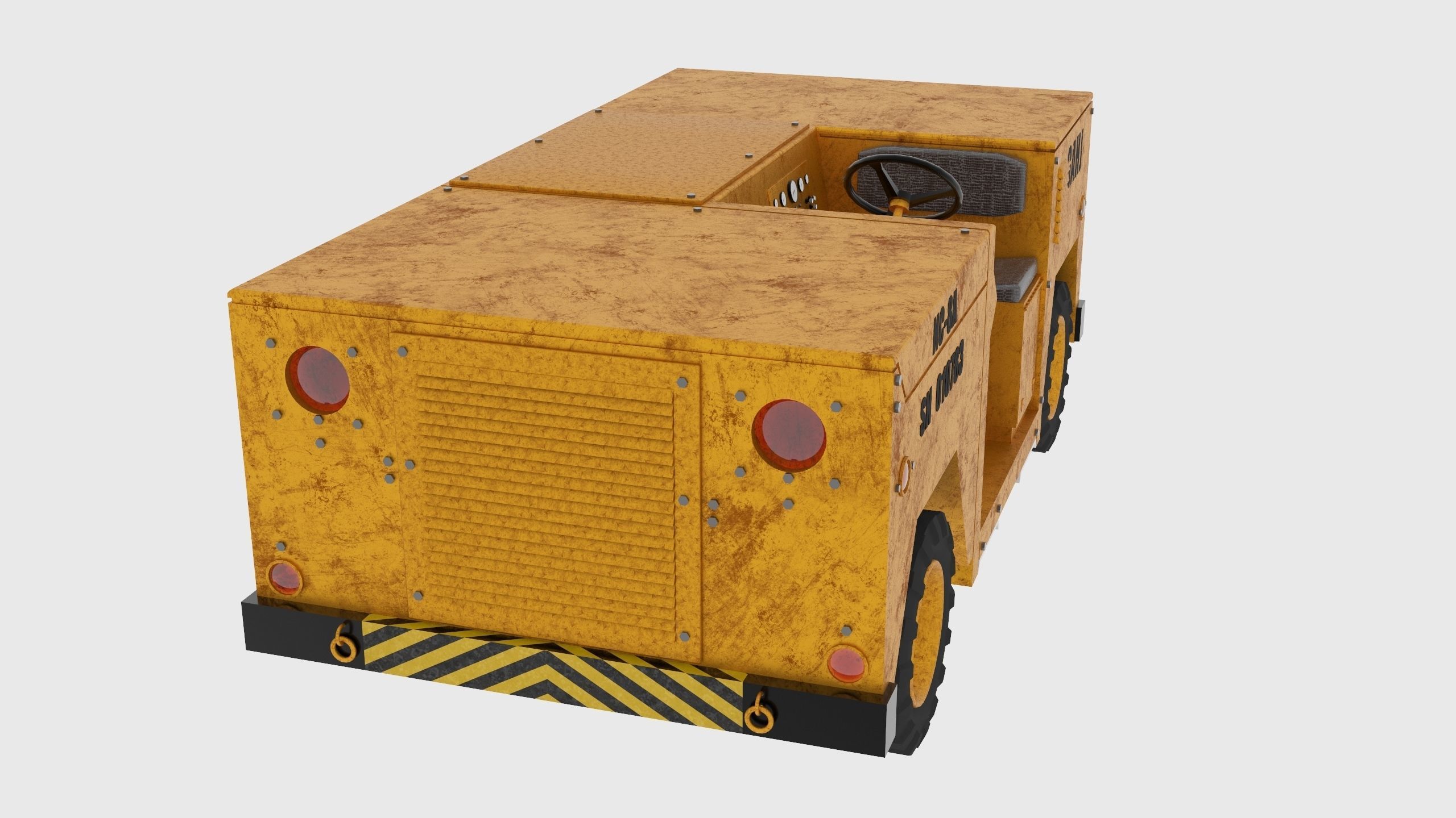 3D model US Navy Aircraft NC-8A Mobile Electric Power Plant Tractor VR ...