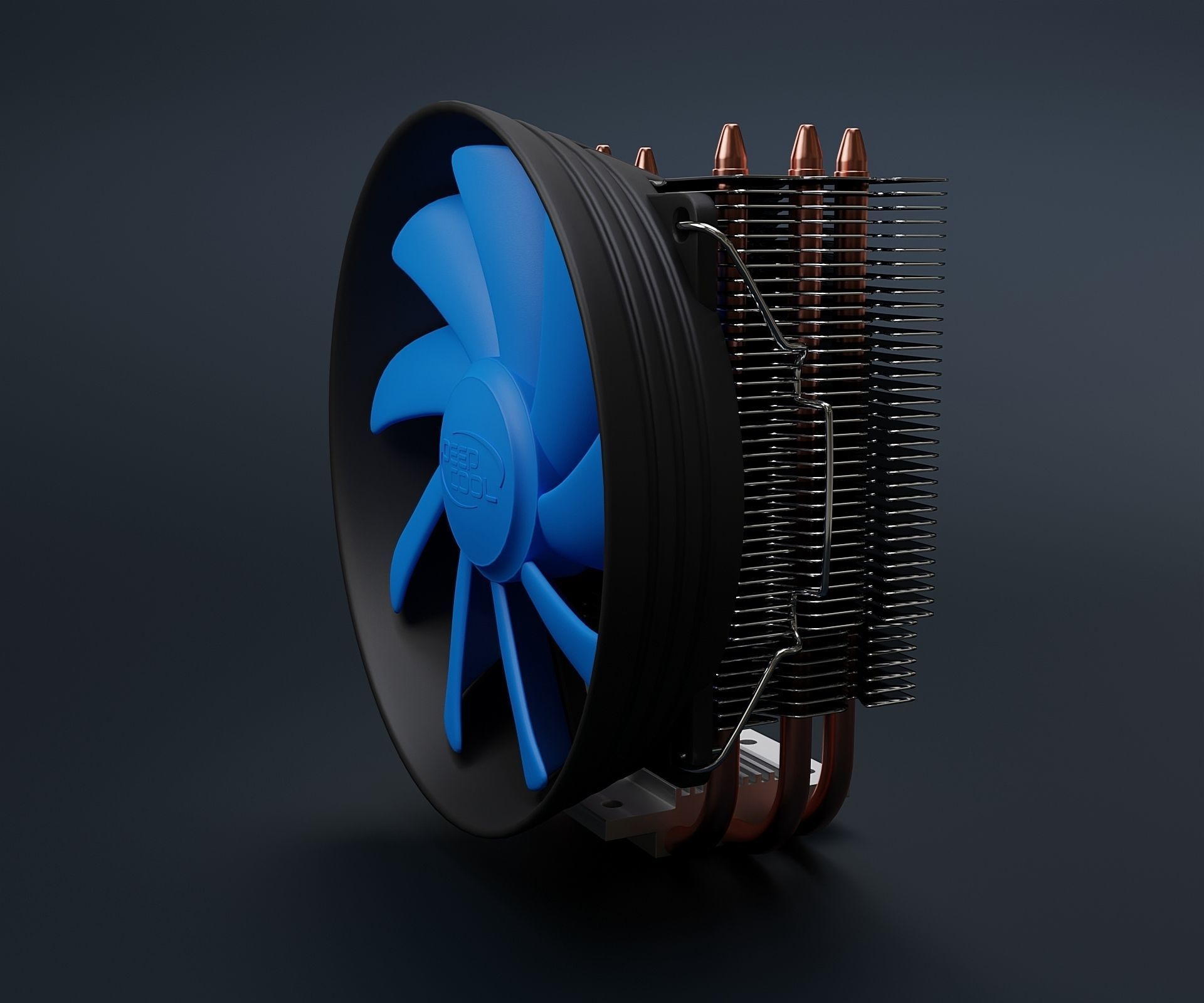 CPU cooler GammaX 300 3D model animated | CGTrader