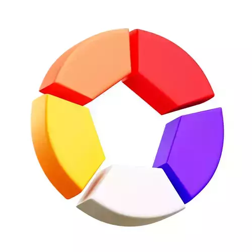 3D model Round Chart VR / AR / low-poly | CGTrader