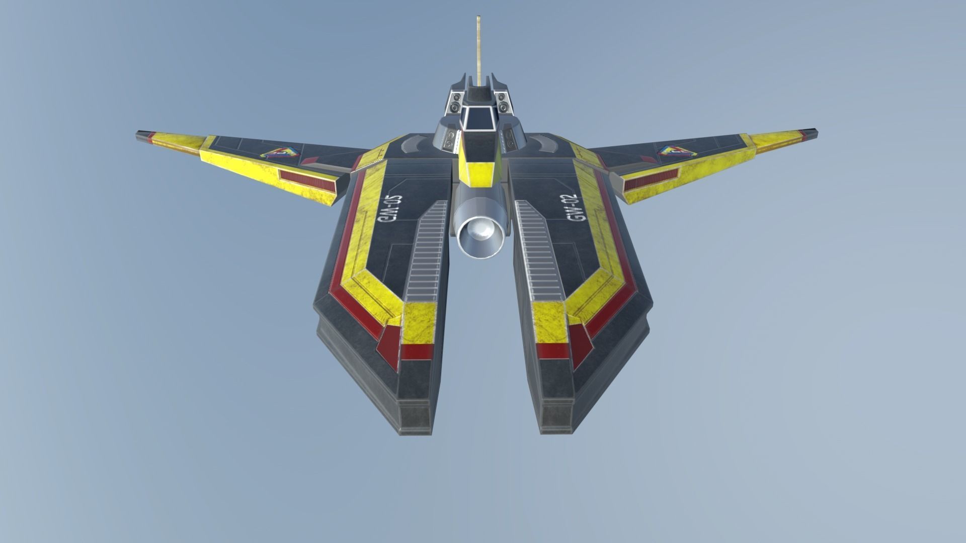 3D model GUTS WING 2 ultrman tiga plane aircraft Low-poly 3D model VR ...