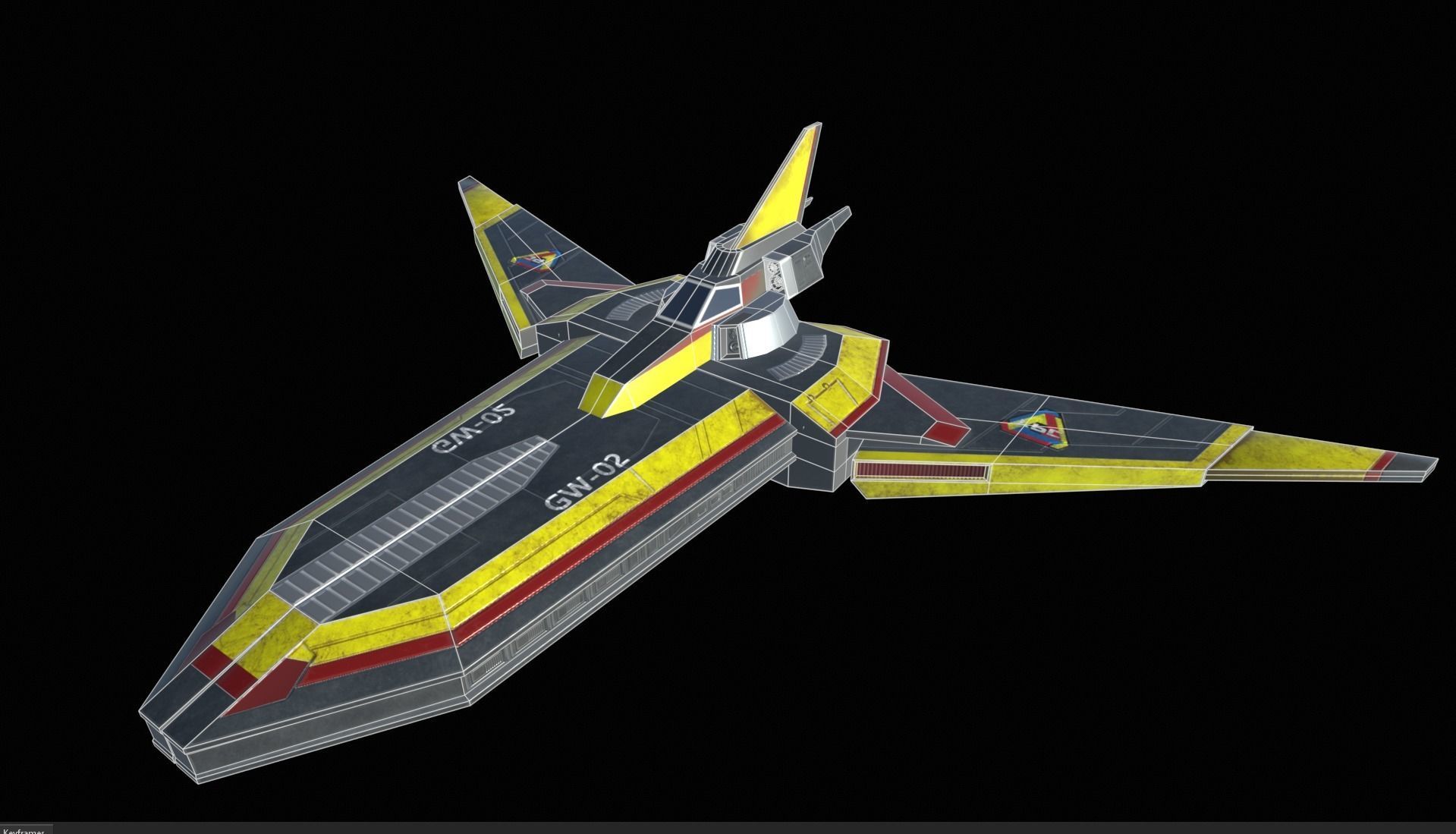 3D model GUTS WING 2 ultrman tiga plane aircraft Low-poly 3D model VR ...