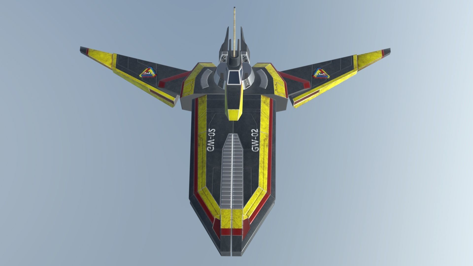 3D model GUTS WING 2 ultrman tiga plane aircraft Low-poly 3D model VR ...