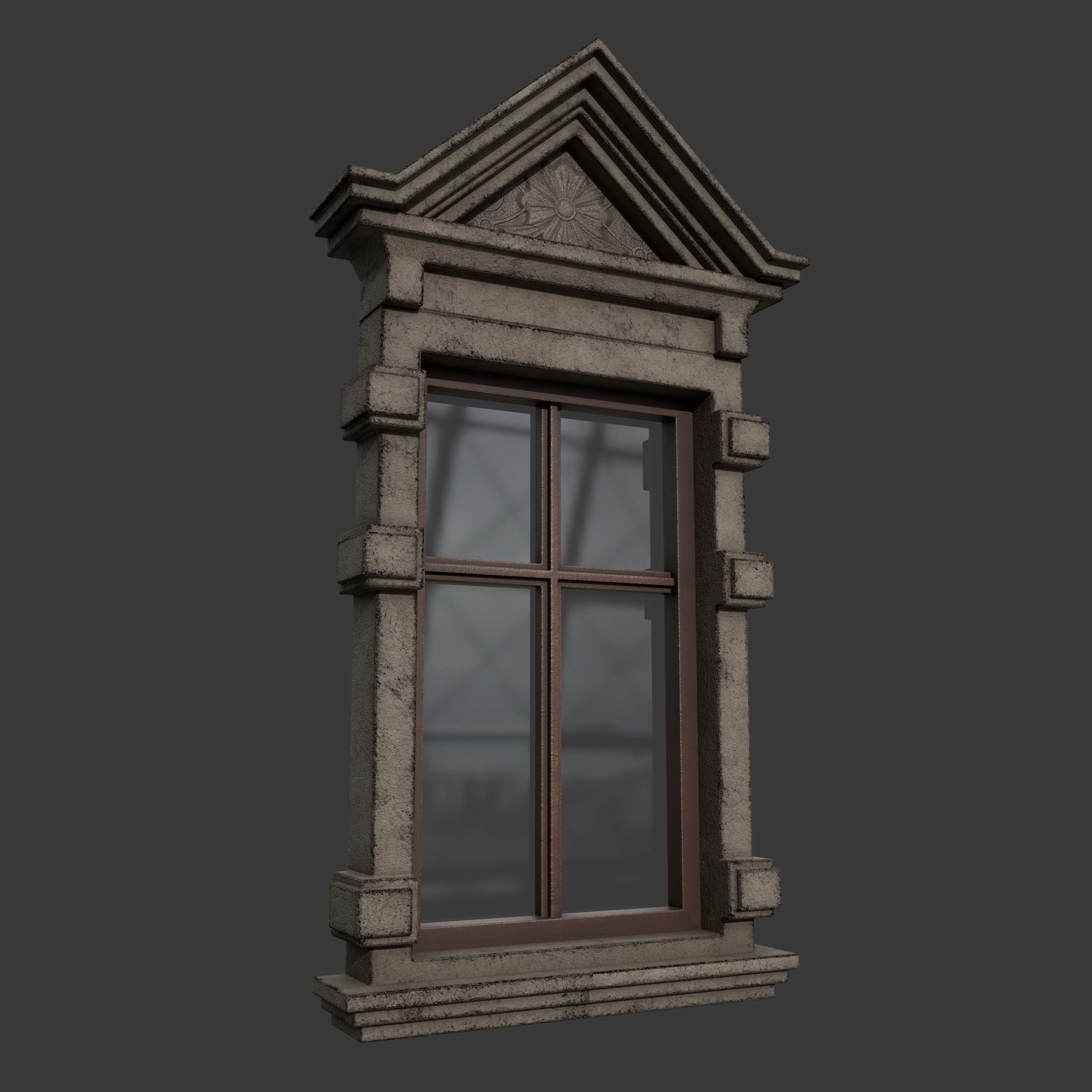 3D model Classic Cartoon style of PBR Modular Windows Collection 3 VR ...