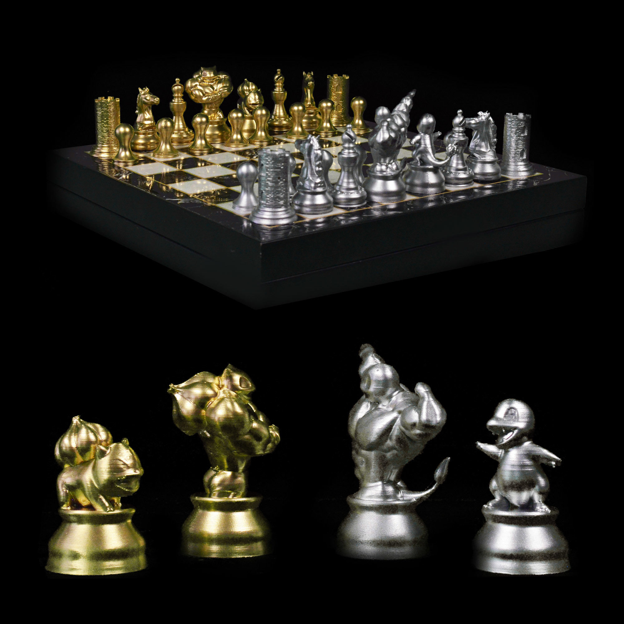 Pokemon Chess Set - 6 Chess Pieces 3D model 3D printable | CGTrader