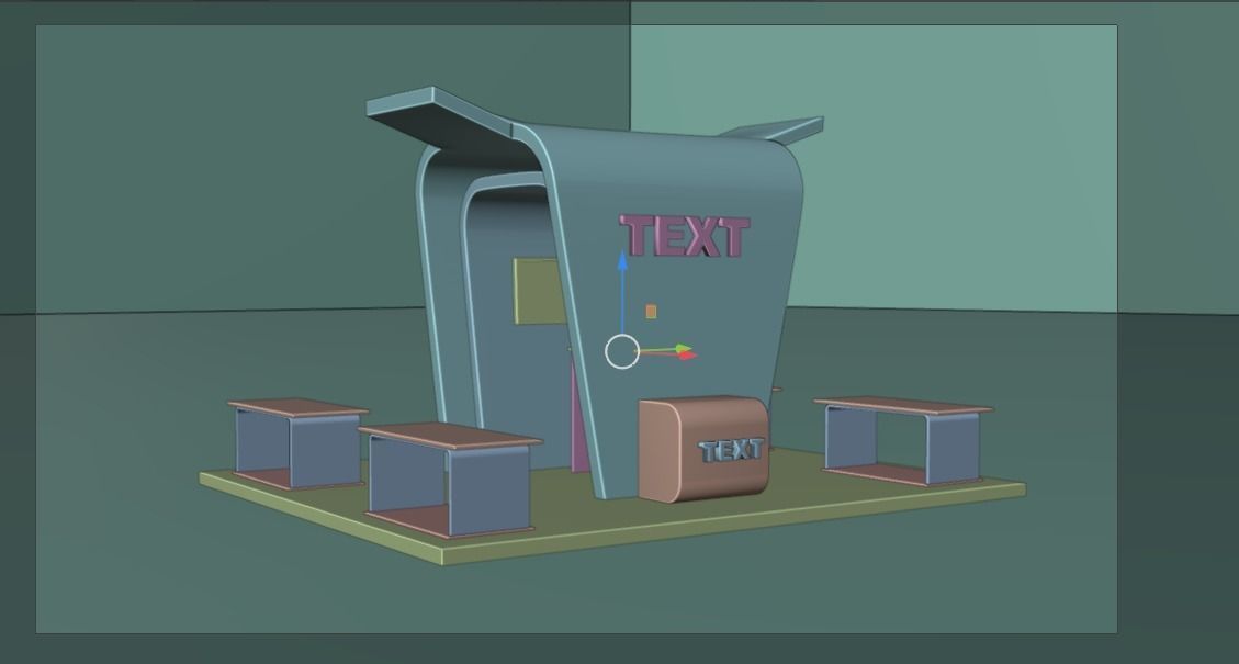 Modern Exhibition Booth 3D Model 3D model animated | CGTrader