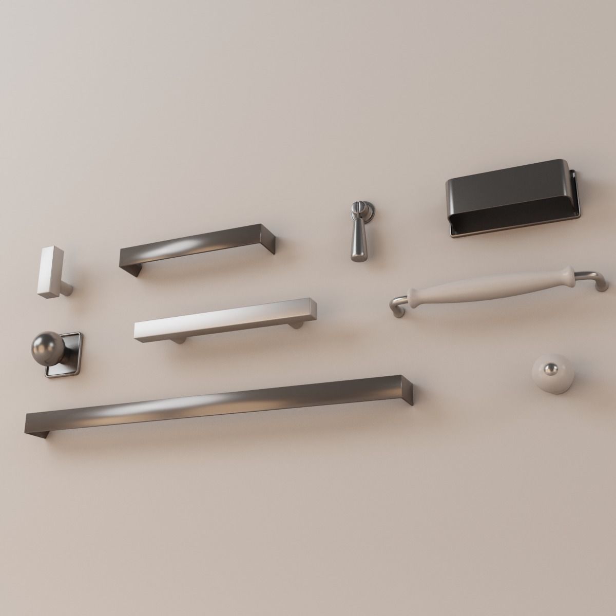Ikea Handles and Knobs pack3 3D model | CGTrader