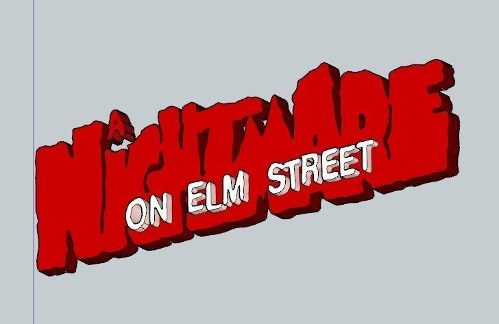 A Nightmare On Elm Street Movie Logo 3D model 3D printable | CGTrader