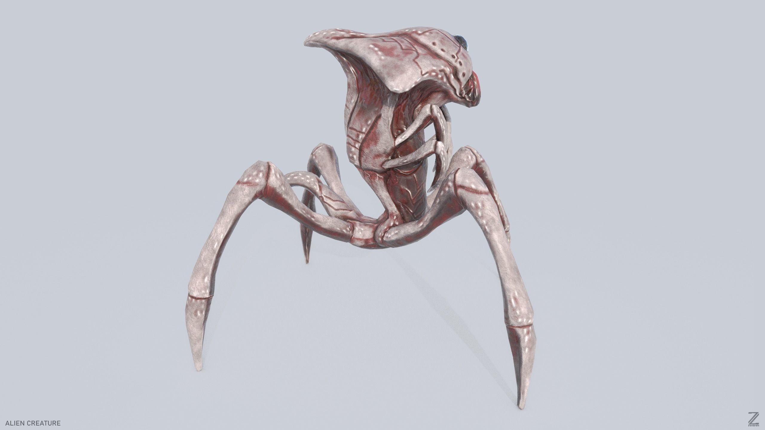 3D model Alien creature VR / AR / low-poly | CGTrader