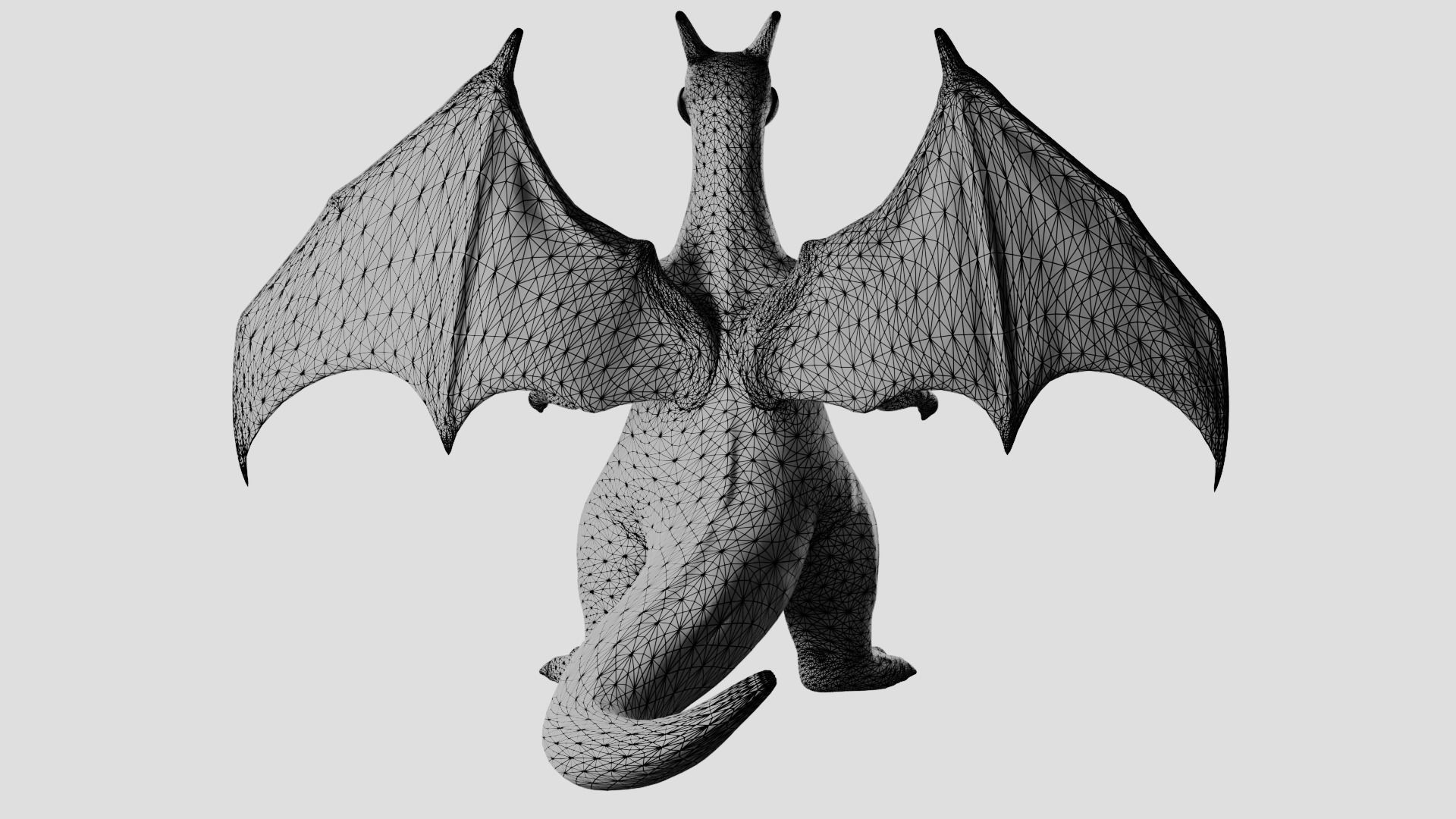 Charizard orange dragon 3D model rigged | CGTrader