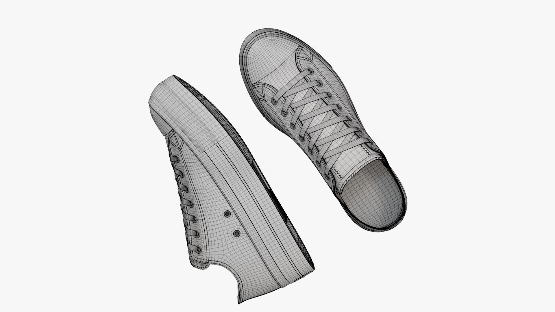 Chuck Taylor All Star Lift Platform Low Top Green 3D model | CGTrader