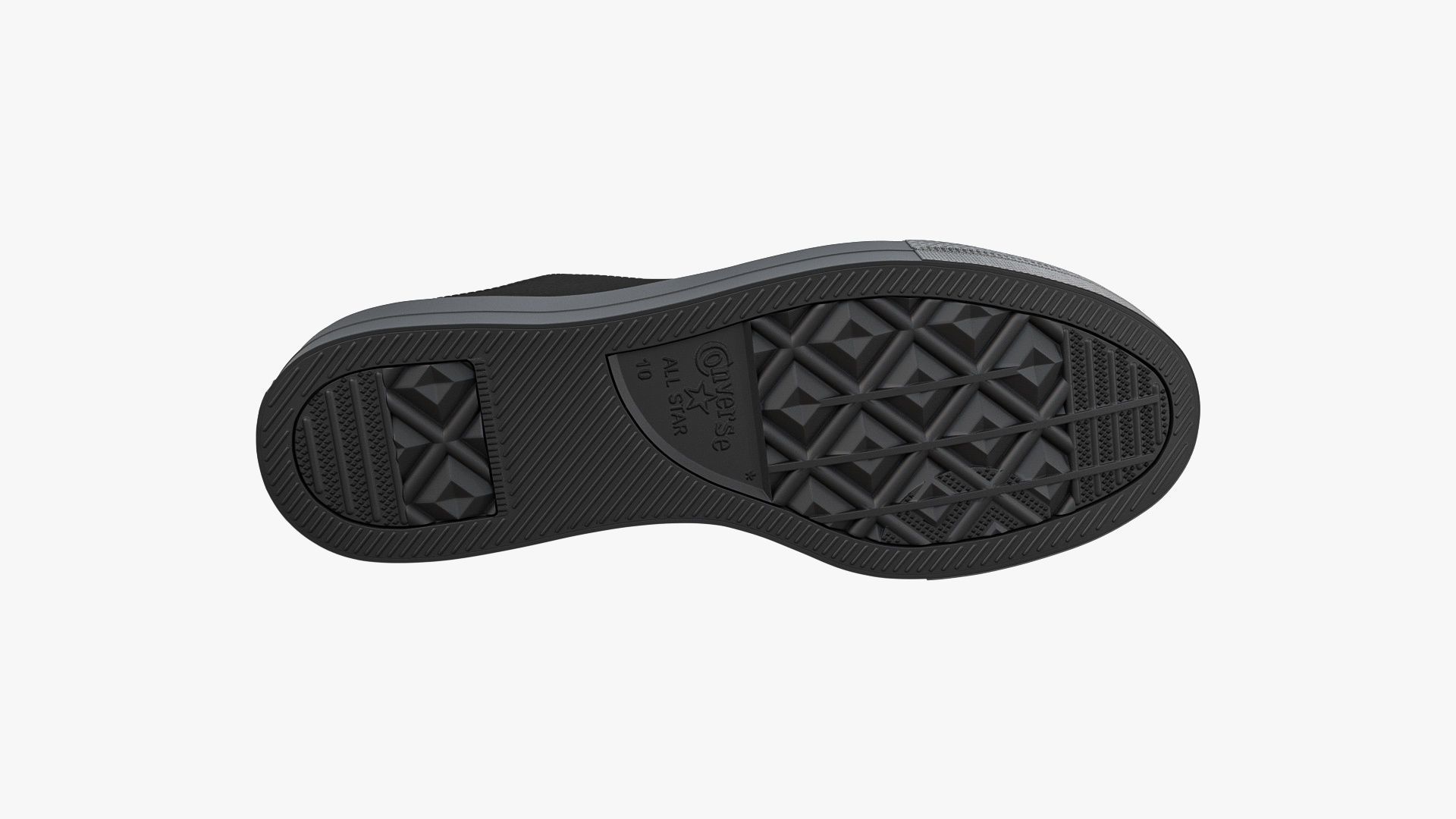 Chuck Taylor All Star Lift Platform Low Top Mono Black 3D model | CGTrader