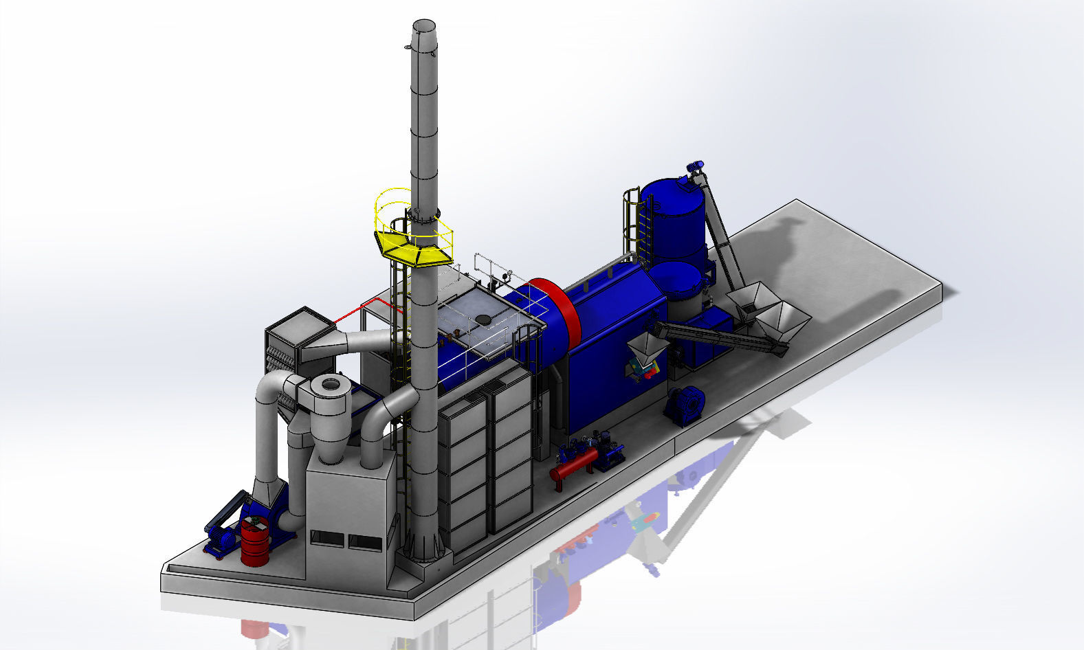Biomass sawdust Burner 3D model | CGTrader