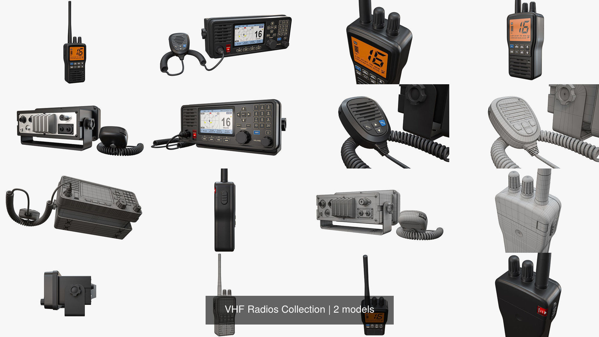 VHF Radios Collection | CGTrader