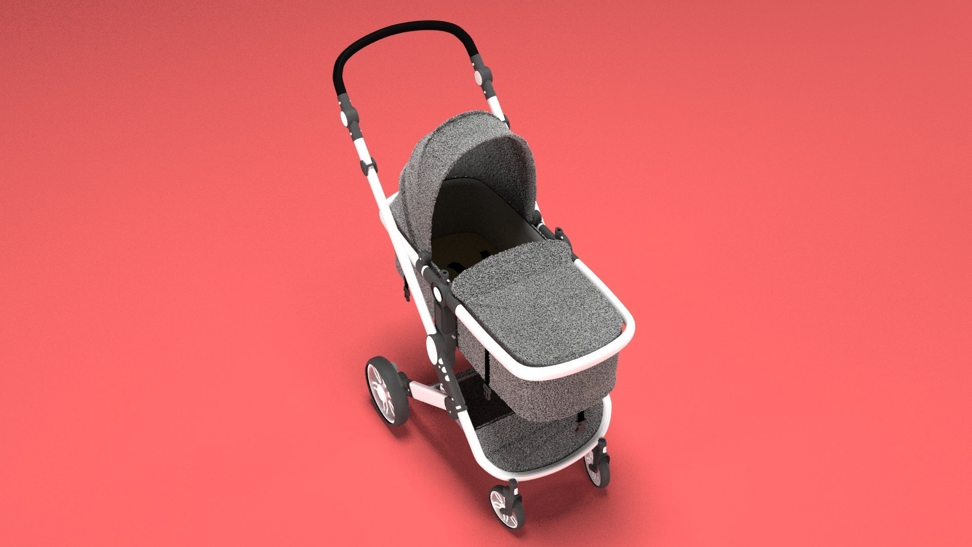 Optimal Baby Stroller 3D model | CGTrader