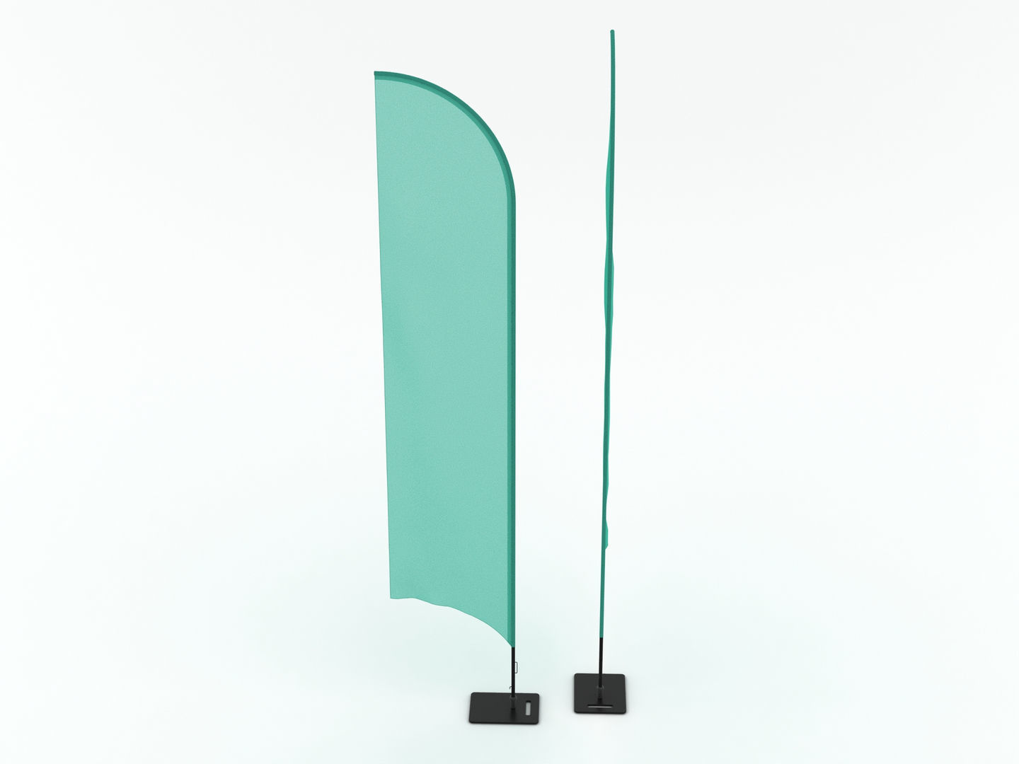 Feather Flag Banner 3D model | CGTrader